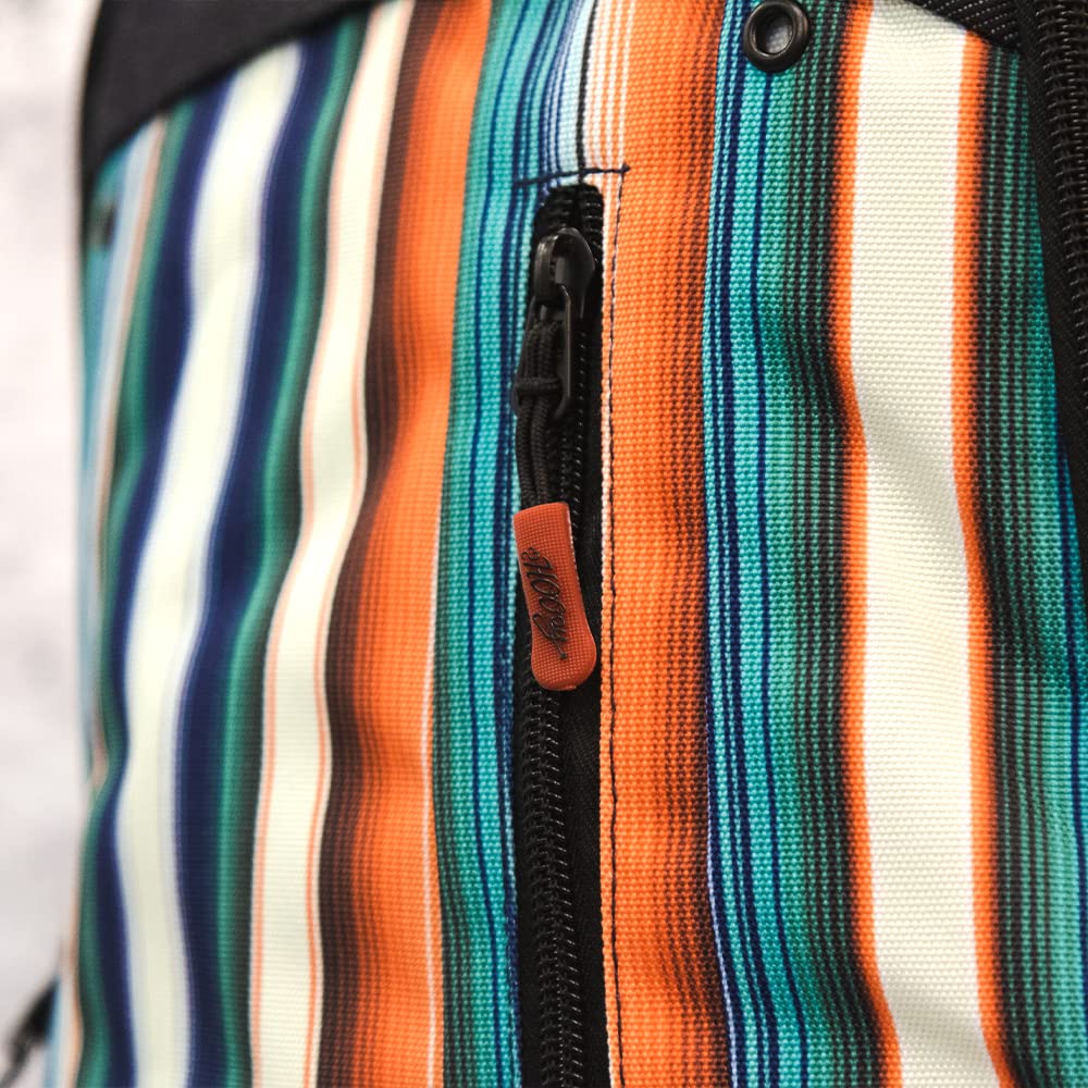 HOOEY Unisex Serape Print Rockstar Backpack Blue One Size