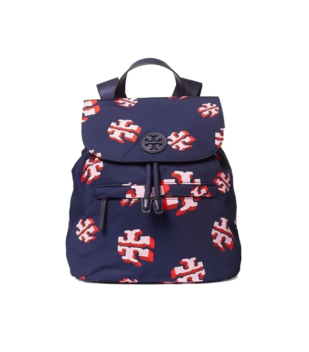 Tory Burch Women's Nylon Printed Flap Backpack