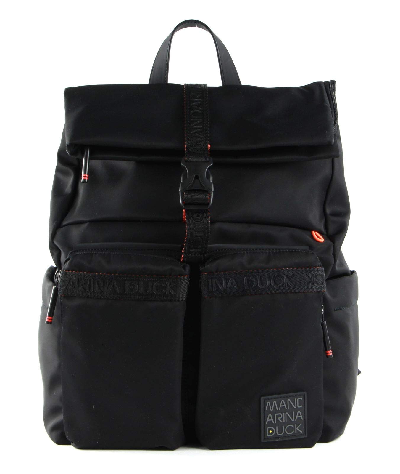 Mandarina Duck Unisex's Backpack Daypack, Black, Warrior