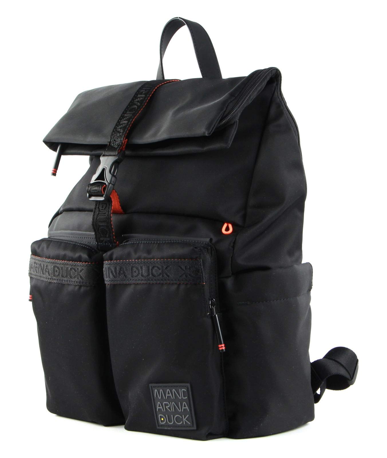 Mandarina Duck Unisex's Backpack Daypack, Black, Warrior