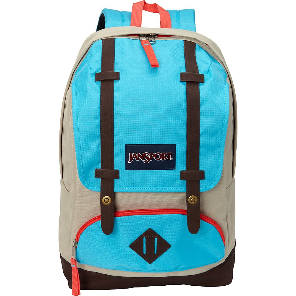 JanSport Cortlandt 15-inch Laptop Backpack - Rugged Vegan Leather Bag, Black