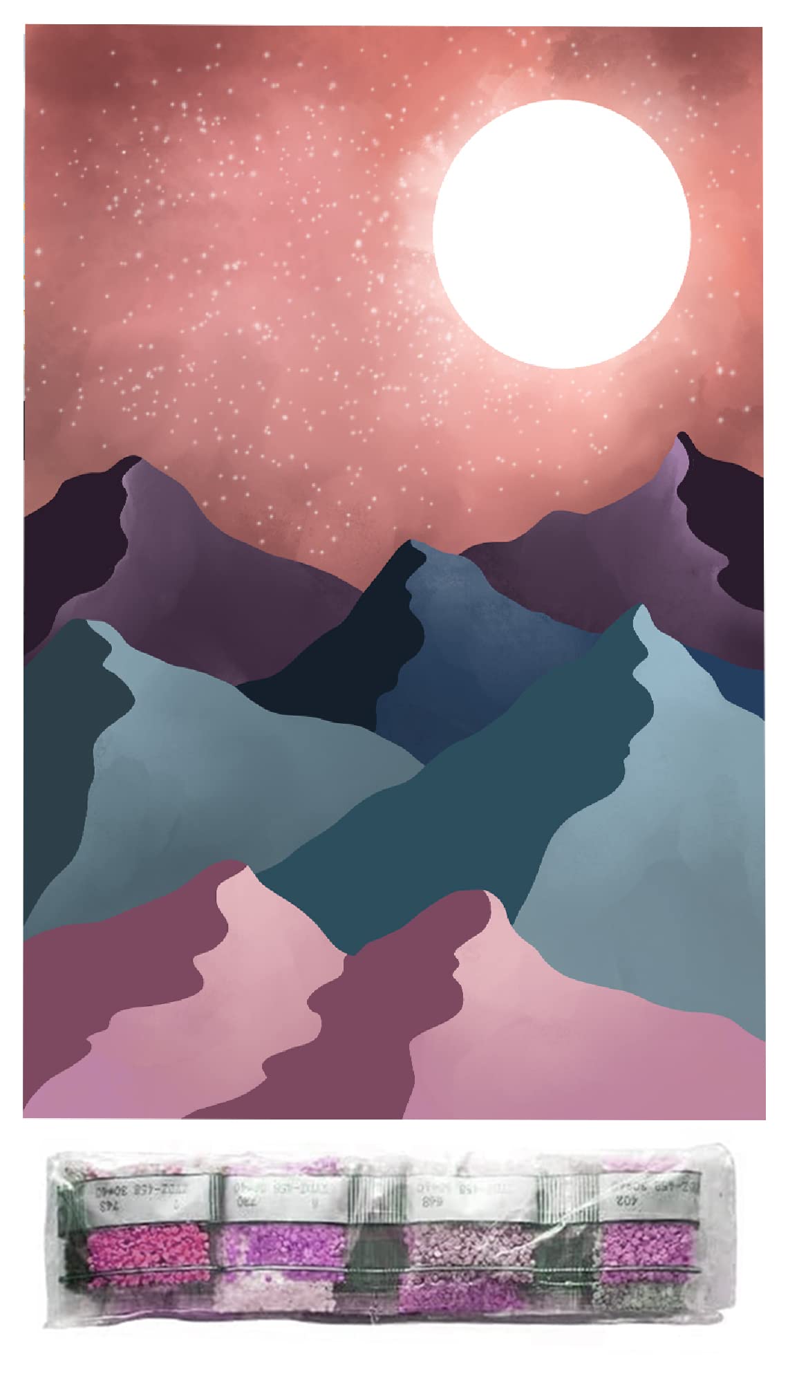 5D Diamond Painting Kits for Adults (2 Pack) - DIY Diamond Art Kits Crafts for Adults - Diamond Paintings Full Round Drill - Diamond Art for Adults Abstract Landscapes (12x16 Inch, 30x40 cm)