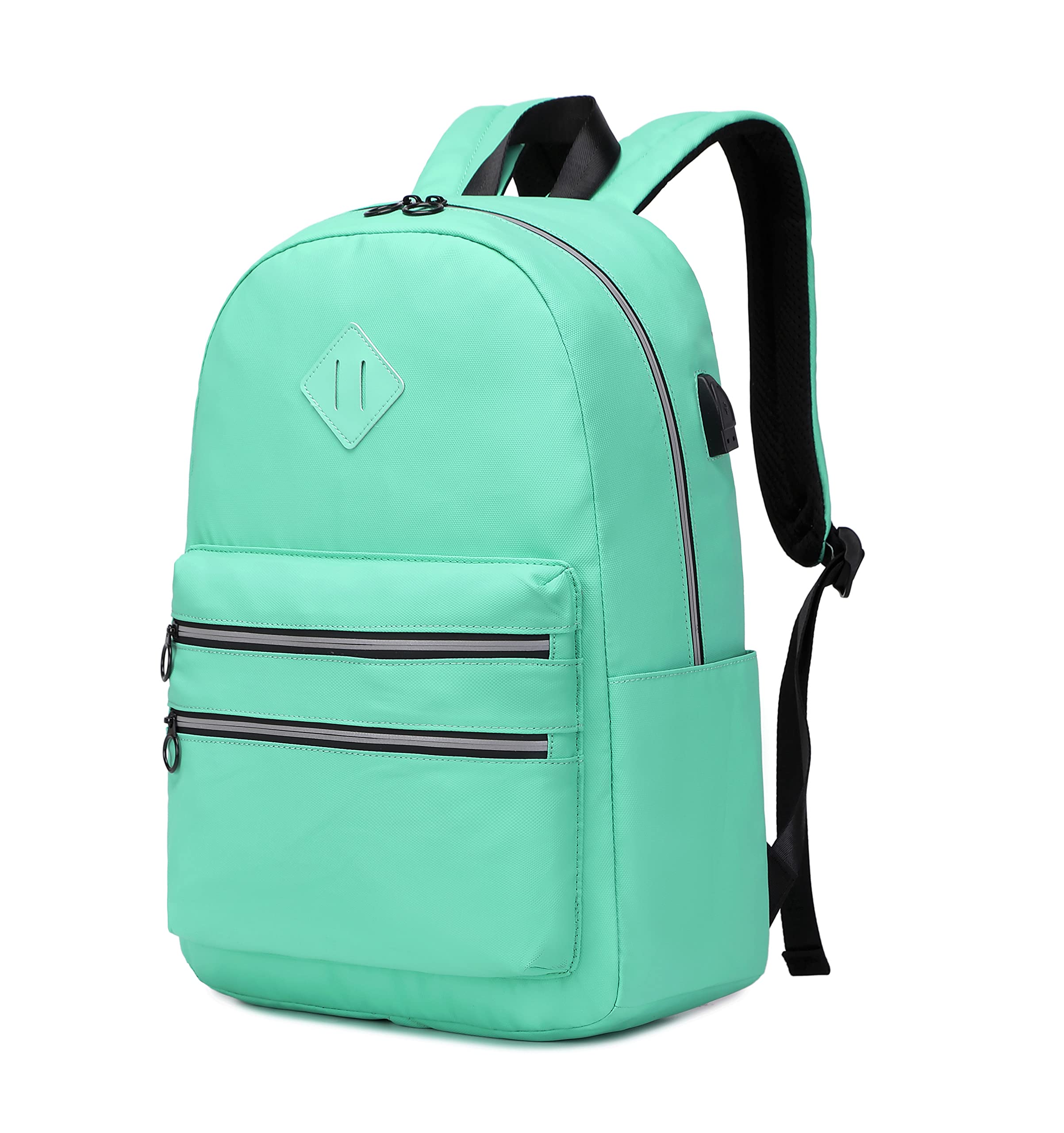 Joymoze Waterproof School Backpack for Boy and Girl Cute Women Daypack Green