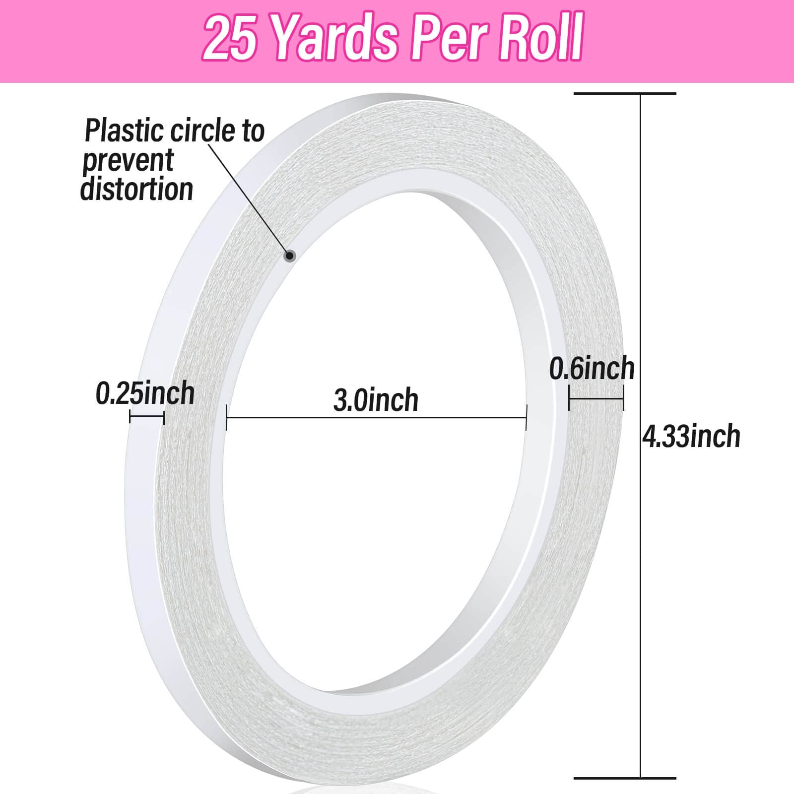 Double Sided Adhesive Tape for Crafts, Anezus 2 Rolls Double Sided Craft Sticky Tape for Scrapbooking, Card Making, Fastening, Decorations and Crafting
