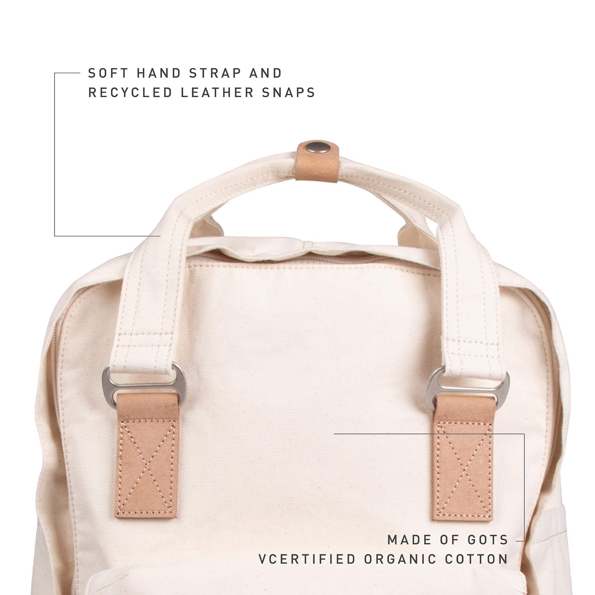Doughnut Macaroon Organic Cotton Series 18L Travel School Ladies College Girls Lightweight Commuter Casual Daypacks Bag Backpack (Large)