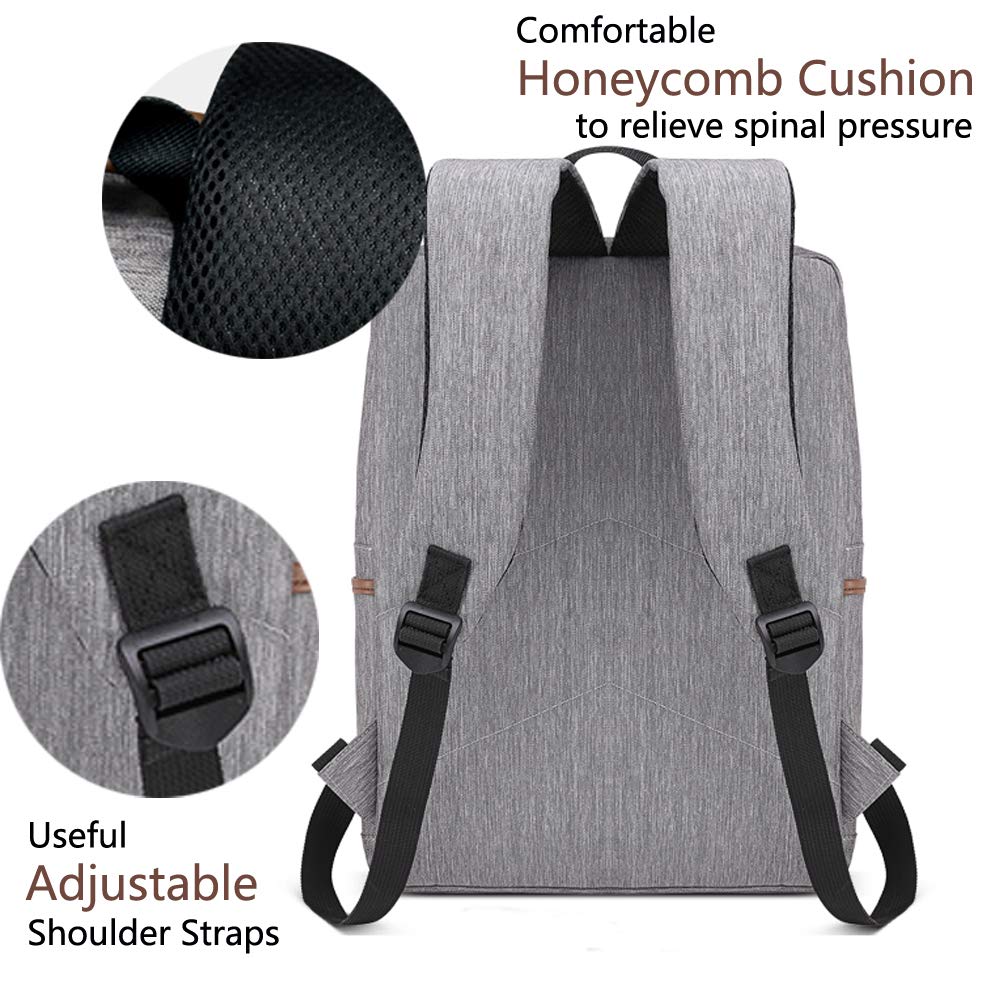 DYJ Vintage Laptop Backpack for Women Men,Business Bag Fashion Casual Daypacks Backpack