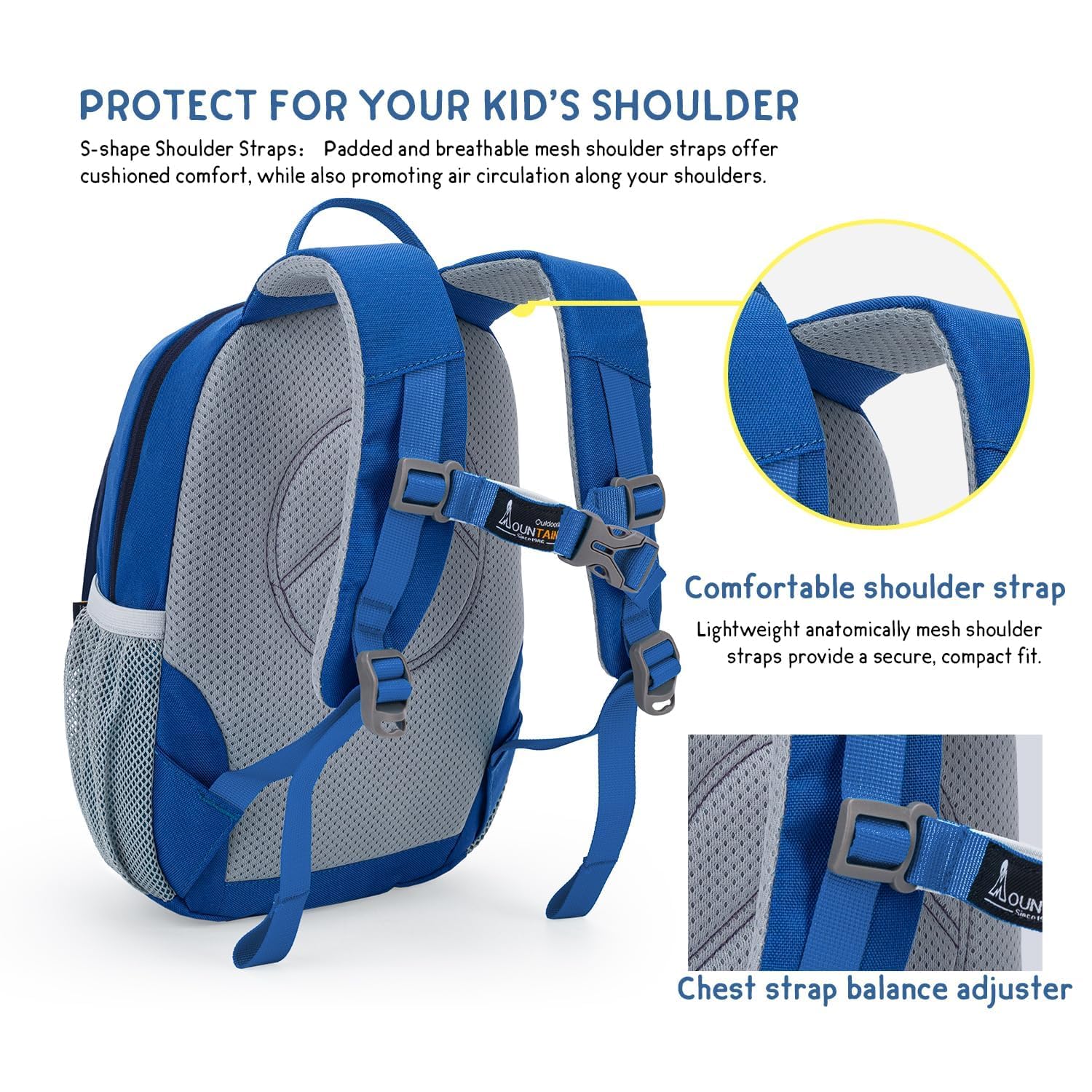 MOUNTAINTOP Kids Toddler Backpack for Boys Girls Preschool Kindergarten Bag
