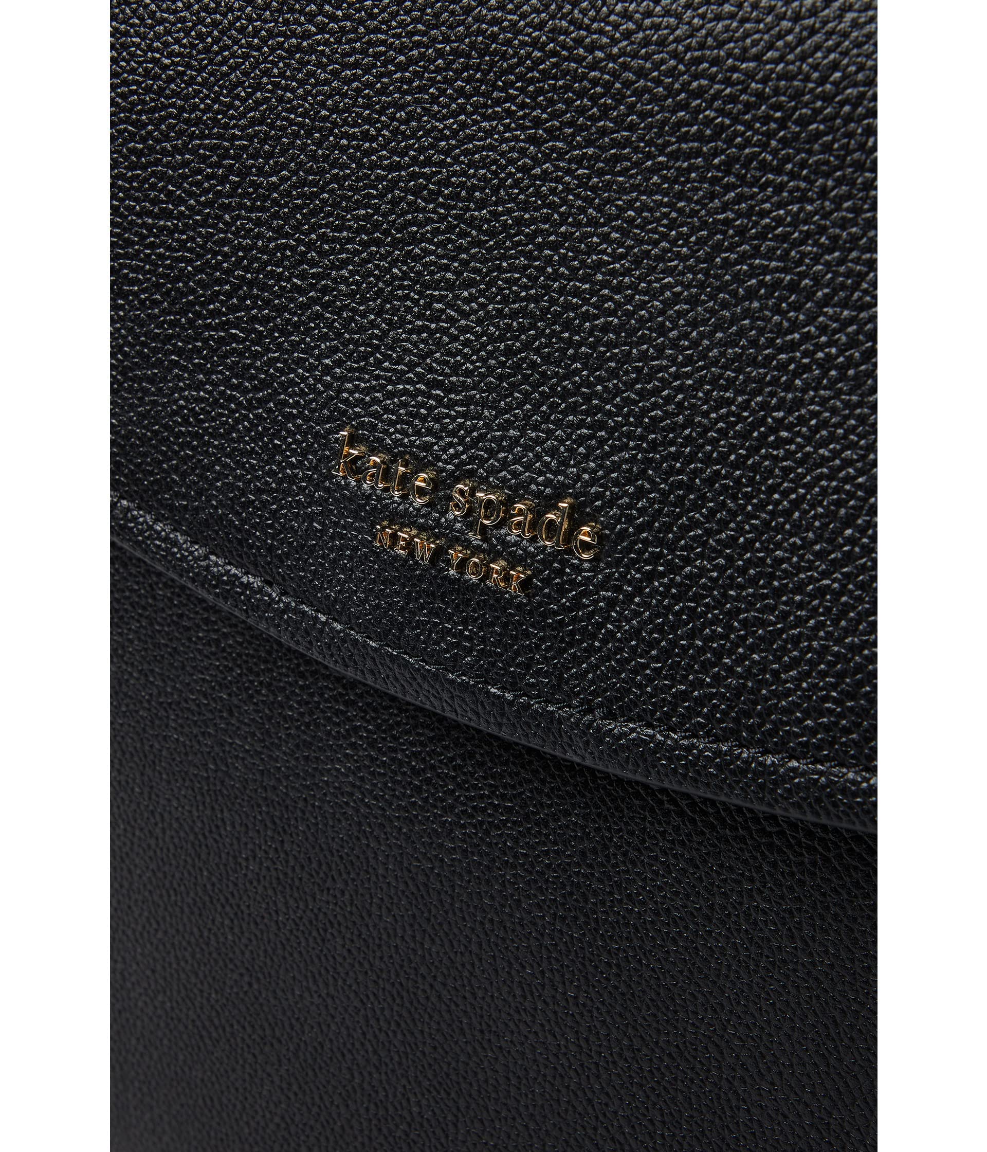 Kate Spade New York Thompson Pebbled Leather Medium Backpack Black One Size