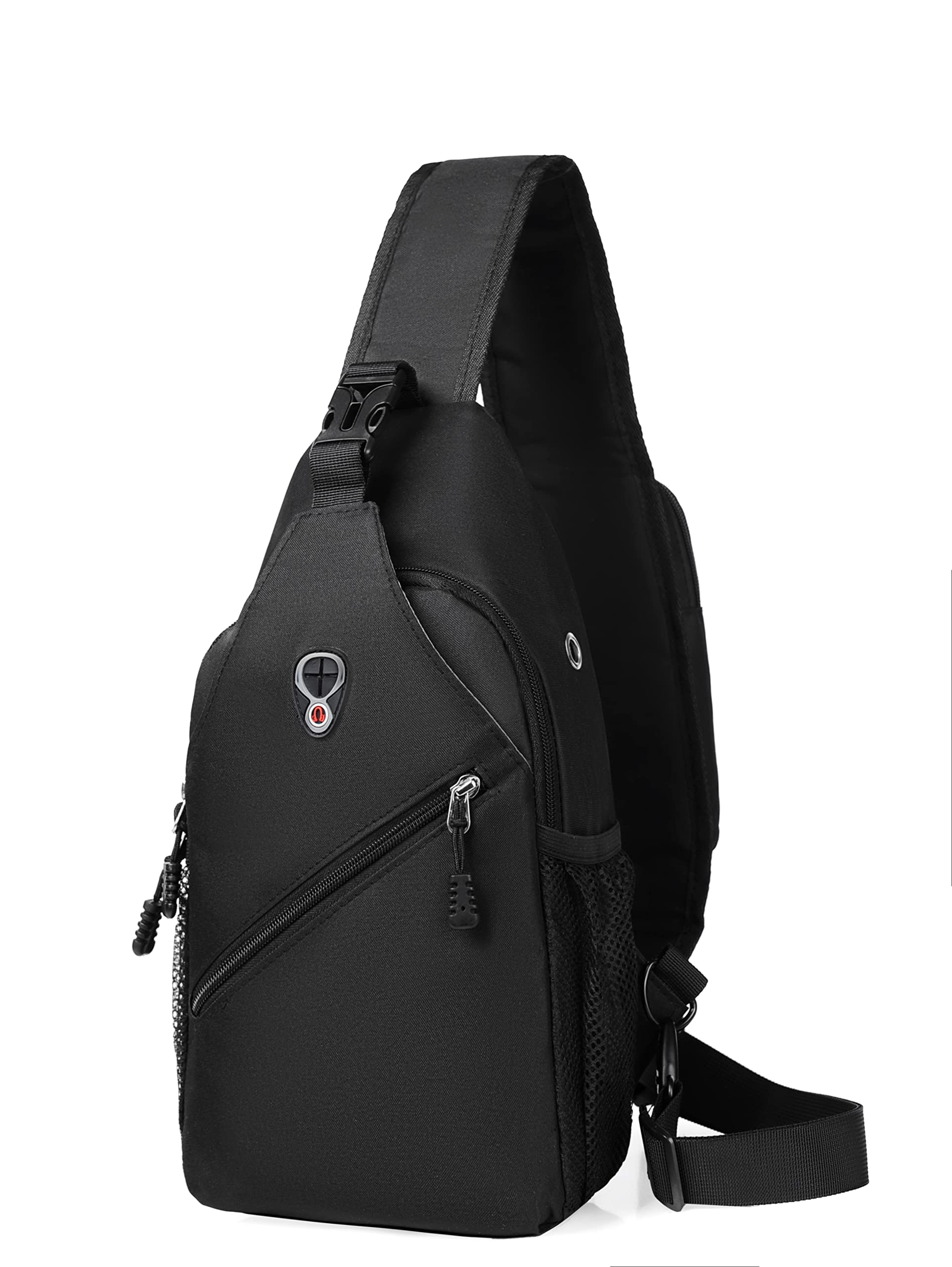 NUFR Sling Bag Sling Backpack Crossbody Bags for Women Men Chest Shoulder Bag Daypack for Hiking Walking Travel USB Charger Port