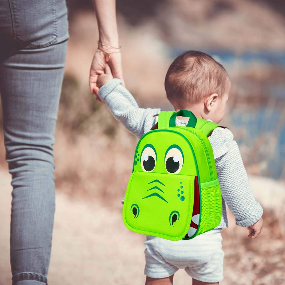 AGSDON Toddler Backpack with Leash, 9.5" Kids Butterfly Safety Leashes Removable Tether bookbag