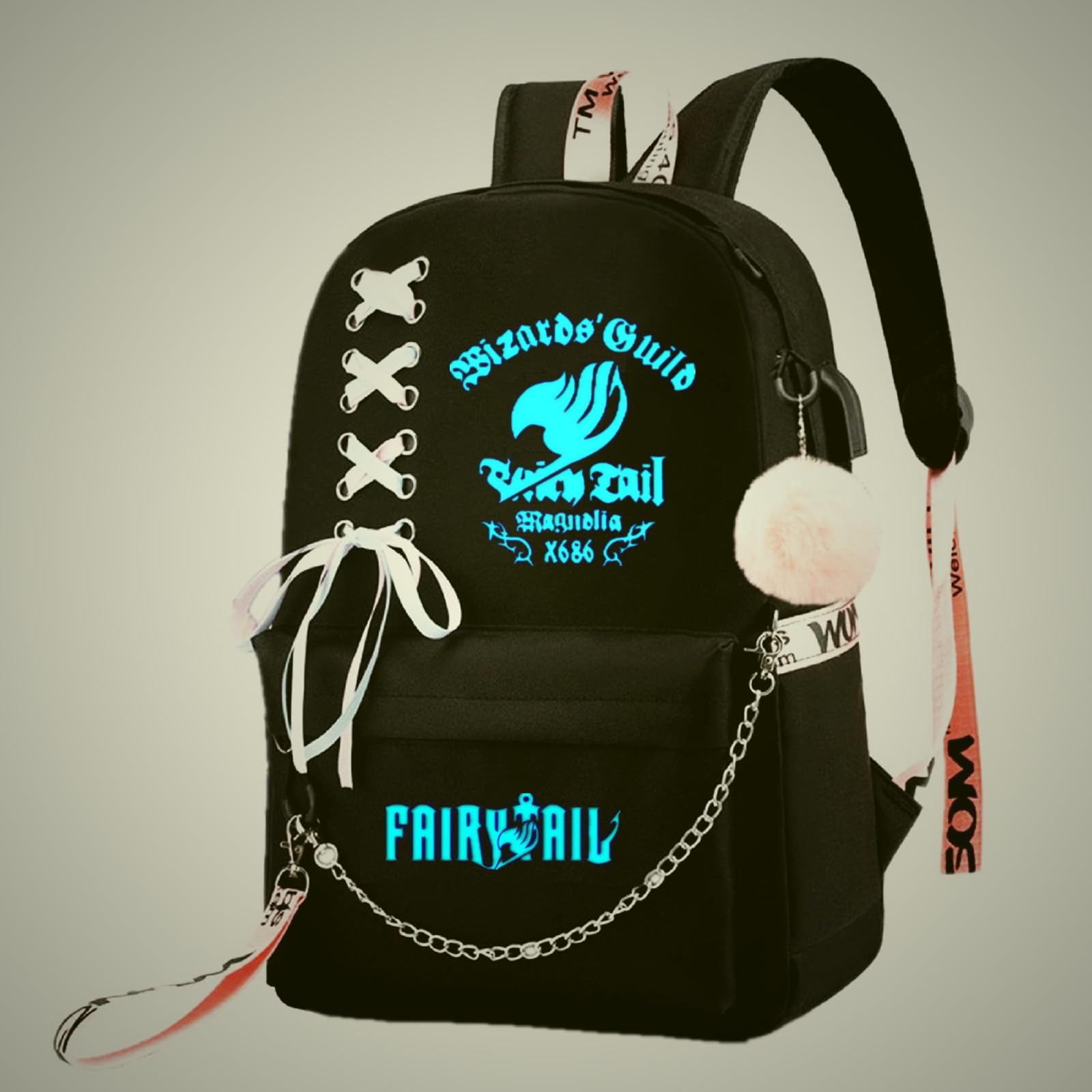 ISaikoy Anime Fairy Tail Backpack Bookbag Daypack School Bag Satchel Shoulder Bag