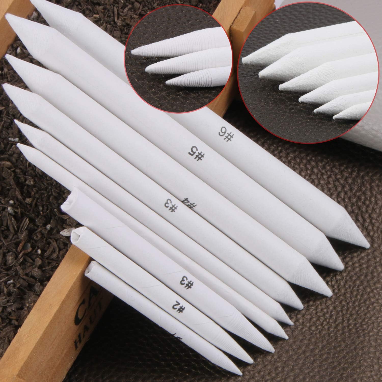 84 Pcs Blending Stumps and Tortillions, Paper Art Blenders, Art Pencils, Drawing Pencils for Student Artist Charcoal Sketch Drawing Tools, Sketch Supplies