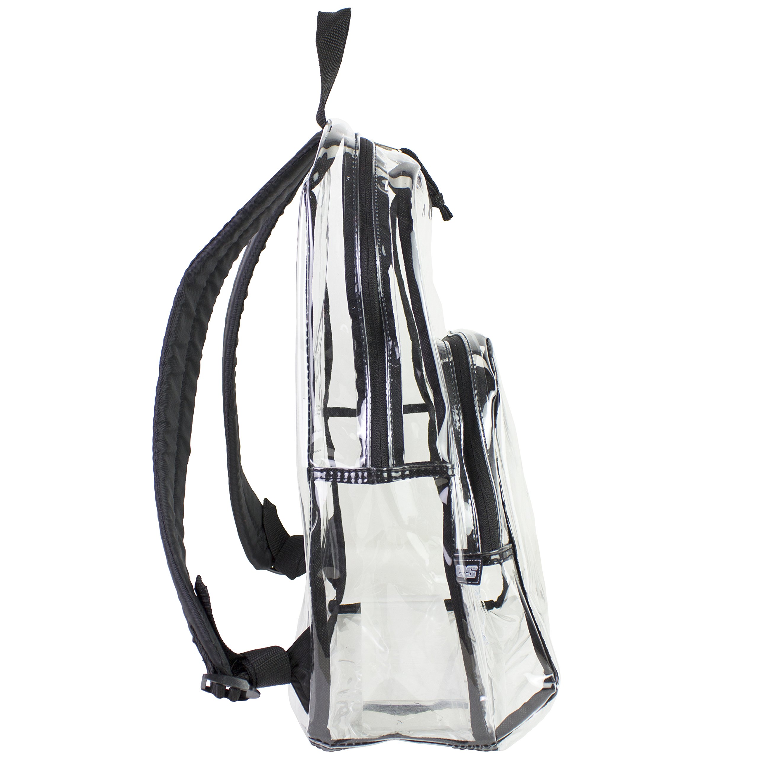 Eastsport Clear Dome Backpack with Adjustable Printed Padded Straps - Gray/Static Dots Print One_Size