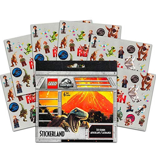Jurassic World Mini Backpack - Bundle with 11β Jurassic Park Mini Backpack for Boys Girls and Dinosaur Stickers | Jurassic World Preschool Backpack for Boys Girls