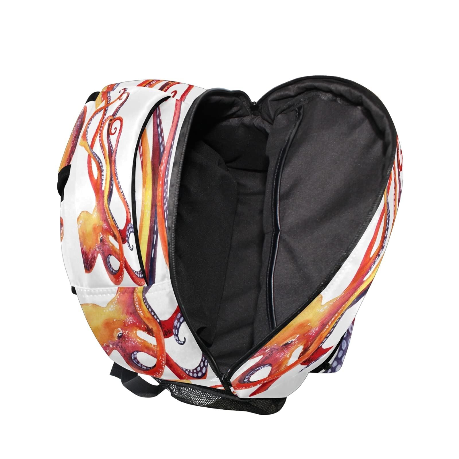 Sea Tentacle Nautical School Backpack for Teen Girls Boys Lightweight Student Backpack Travel Bookbag Laptop Casual Daypack