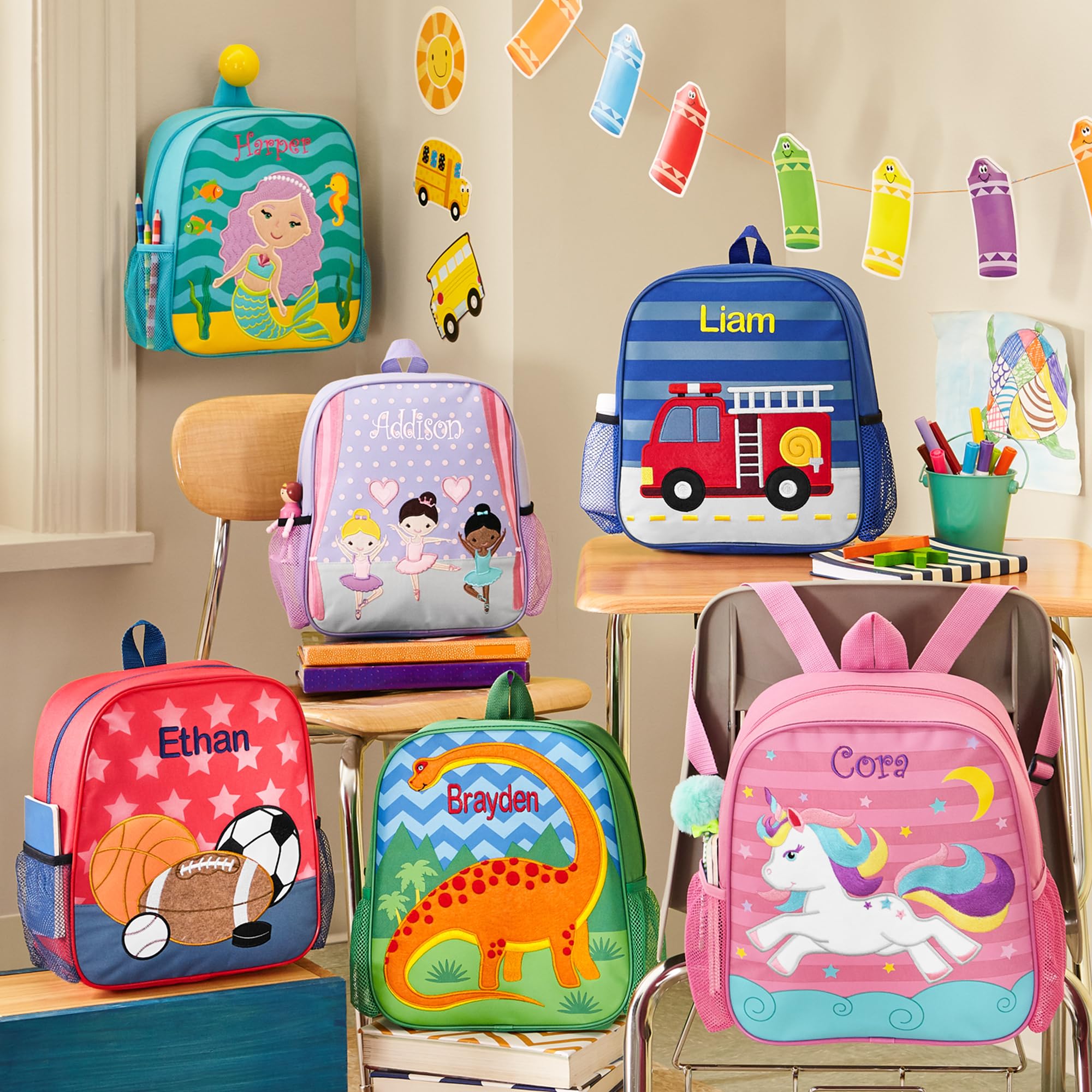 Let's Make Memories Personalized Just For Me Backpack - Back to School - Kid’s Backpack - Tote School Supplies - For School, Sleepovers - Ballerina Design - Customize Name