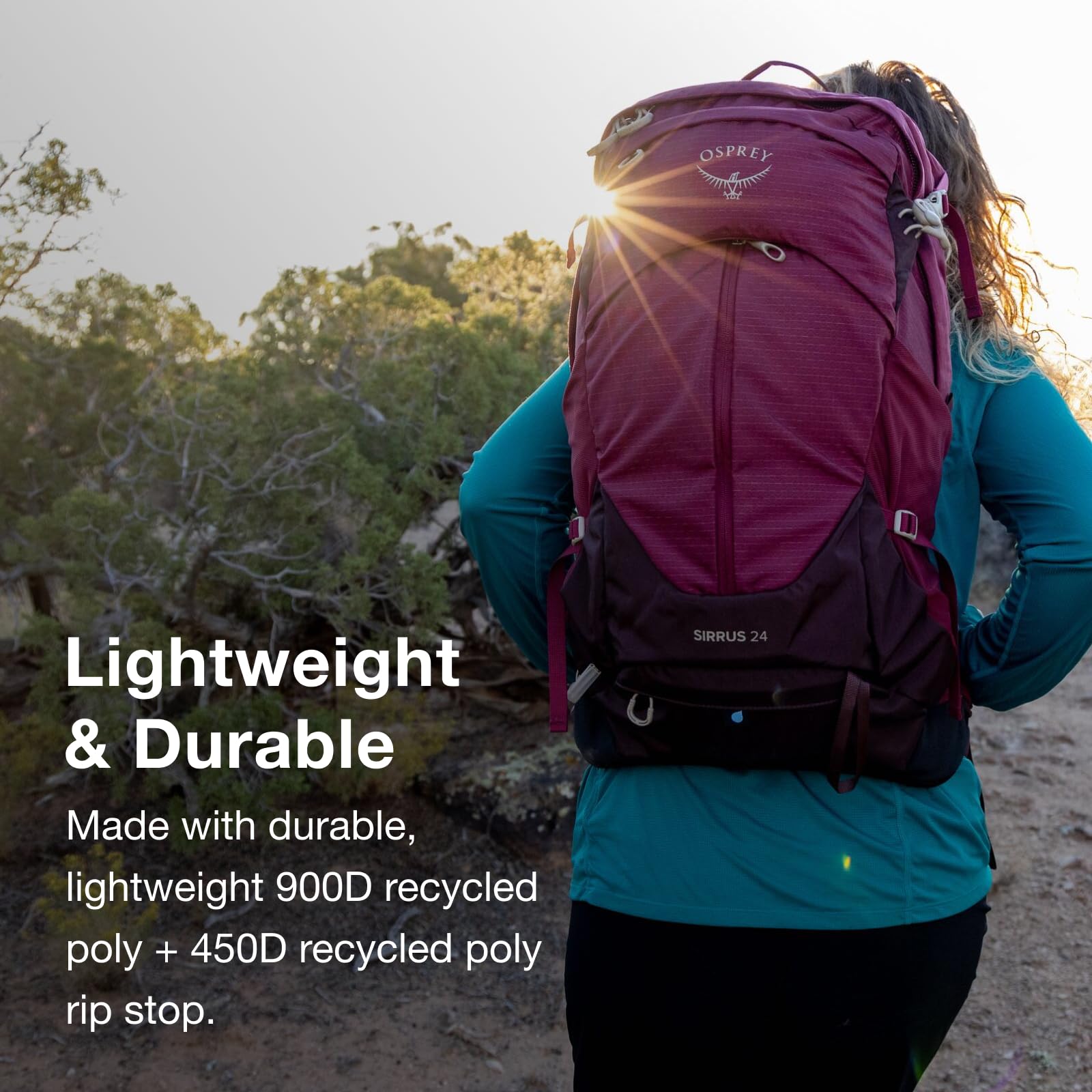 Osprey Sirrus 24 Women's Hiking Backpack, Tunnel Vision Grey