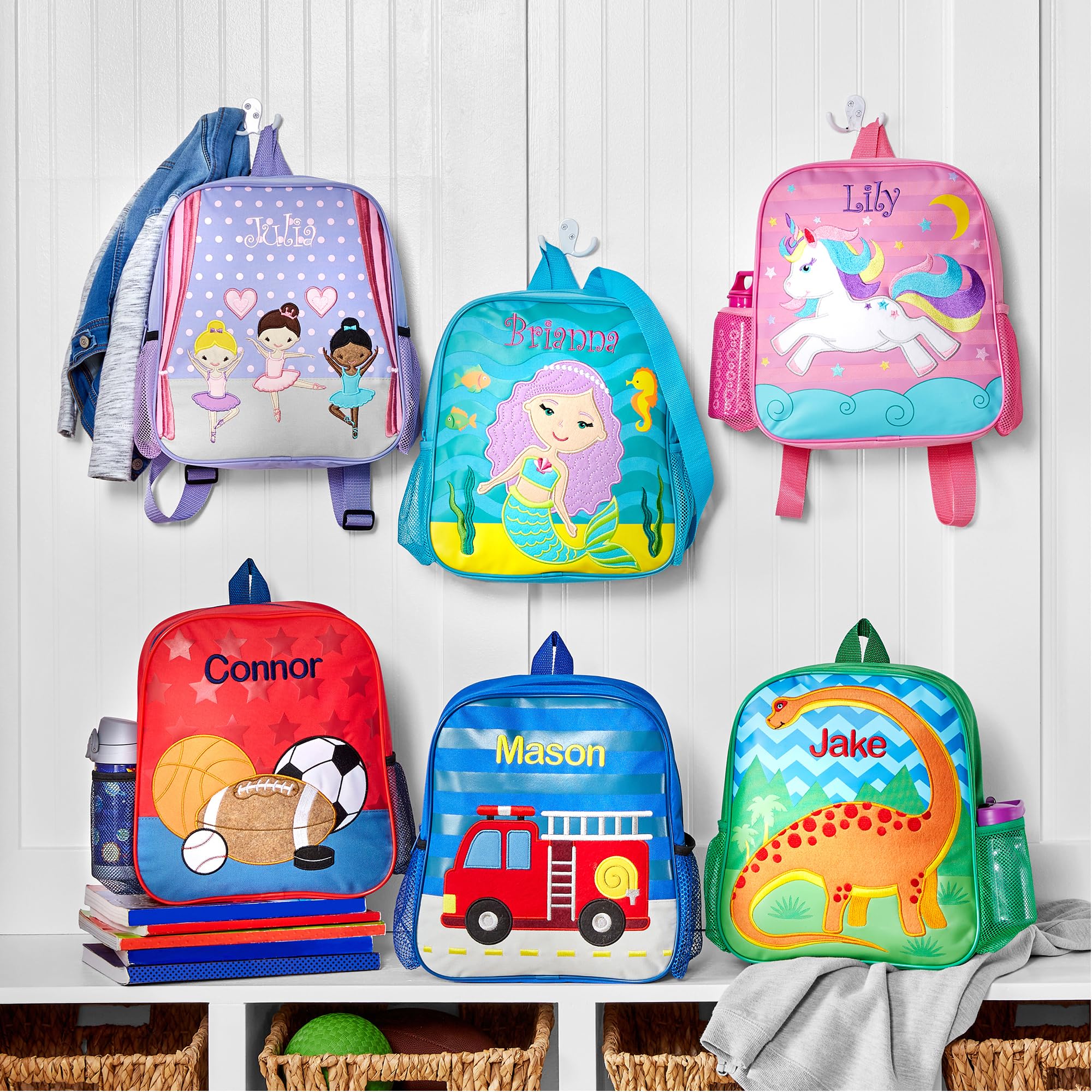 Let's Make Memories Personalized Just For Me Backpack - Back to School - Kid’s Backpack - Tote School Supplies - For School, Sleepovers - Ballerina Design - Customize Name