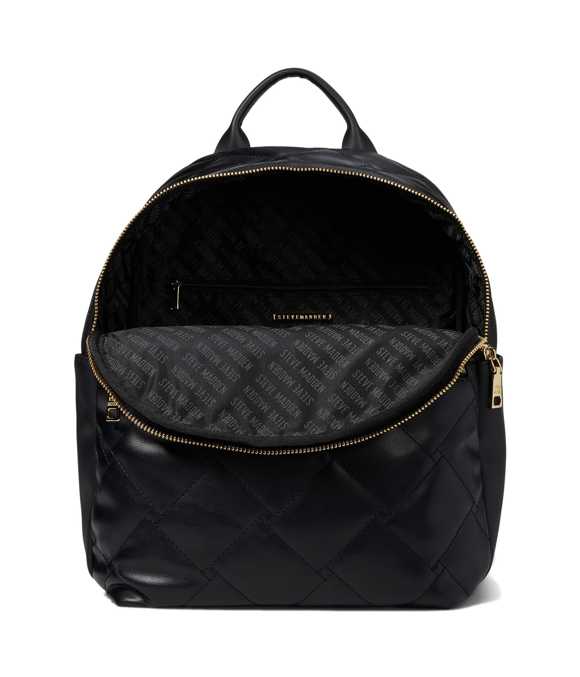 Steve Madden Trapper Quilted Backpack Black One Size