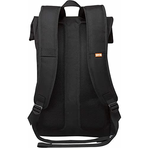 Voyager Backpack, Laptop Daypack, Water-Resistant 600D Polyester #SP4111 (Black)