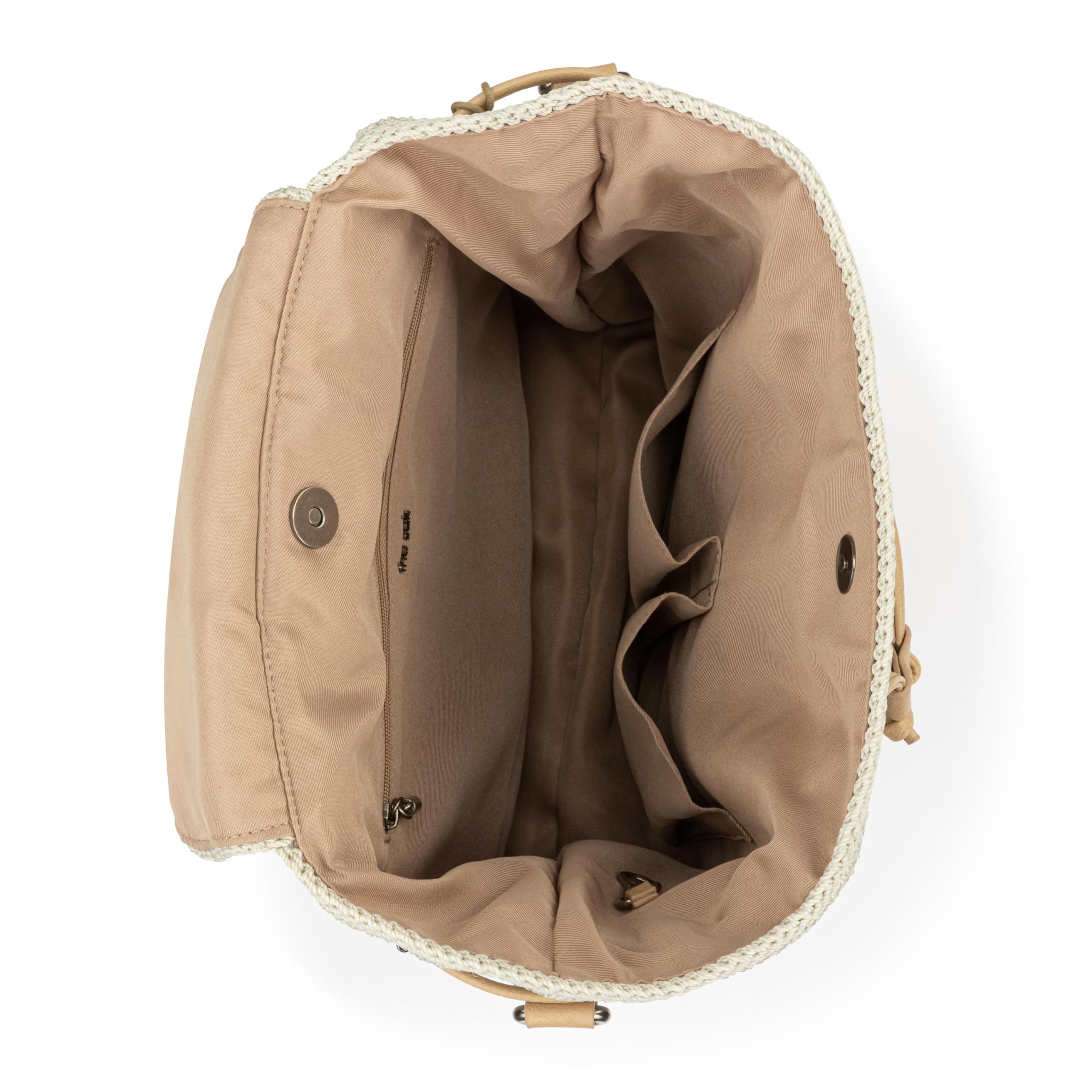 The Sak Sayulita Backpack in Leather, Adjustable, Removable Straps, Natural Medallion
