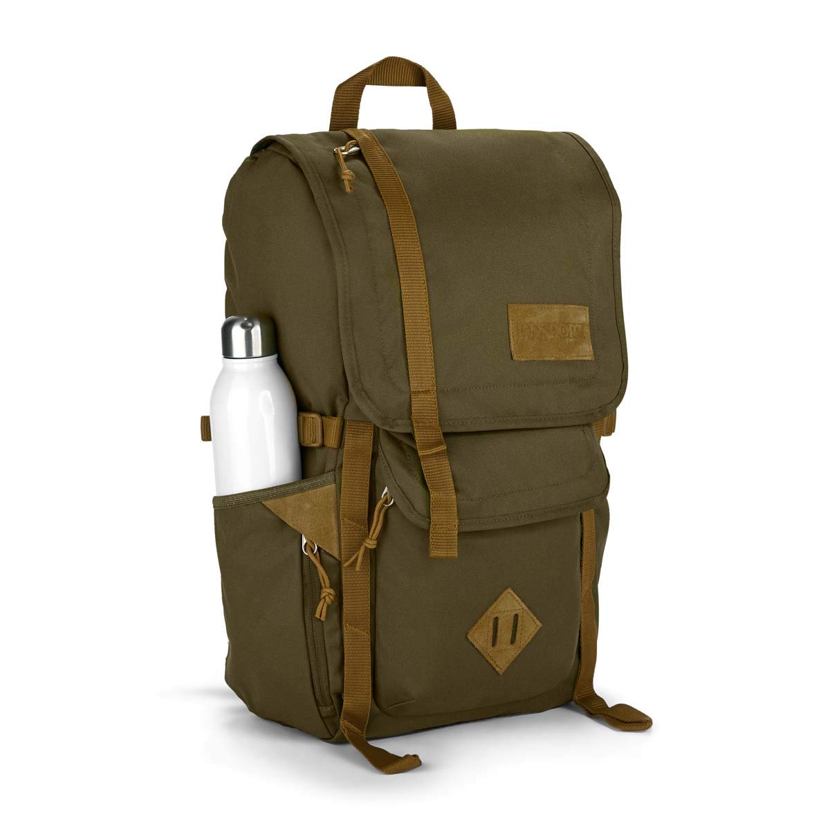 JanSport Hatchet Travel Backpack - 15 Inch Laptop Bag Designed for Urban Exploration, Army Green