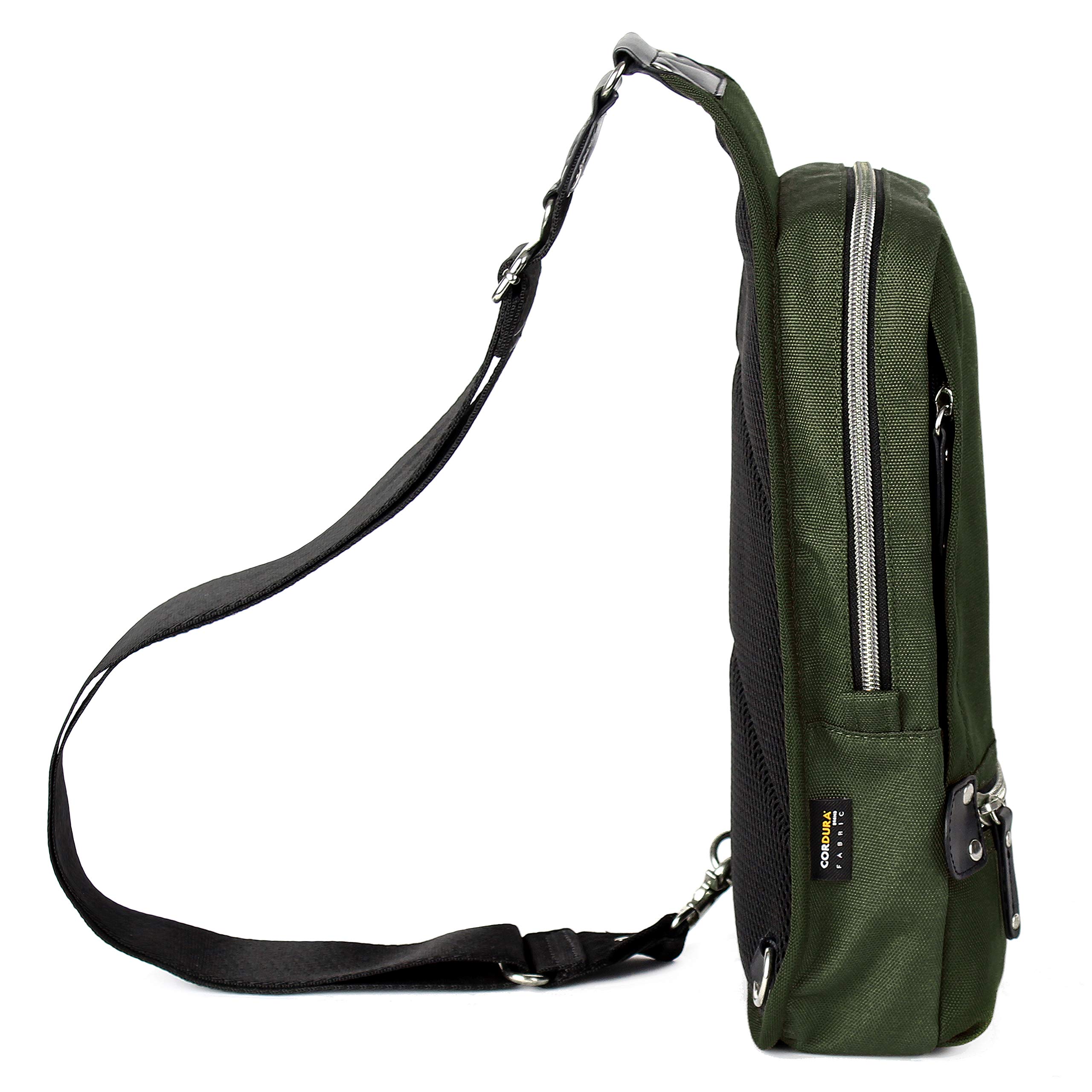 Harvest Label Sling Pack Mono Sling Mens Shoulder Bag (Army Green)