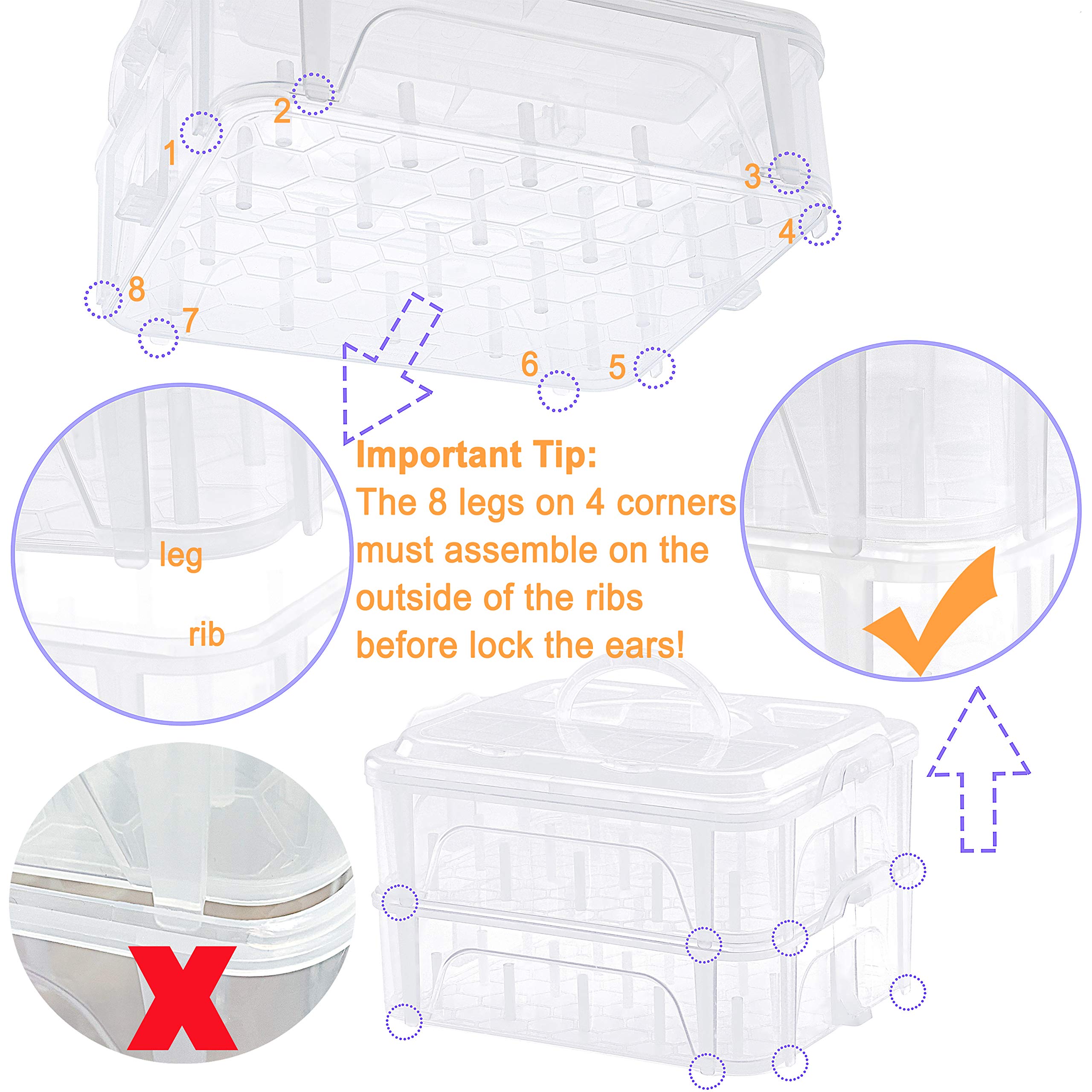 New brothread 40 Brother Colors 500m Each Embroidery Machine Thread with Clear Plastic Storage Box for Embroidery Sewing Machine