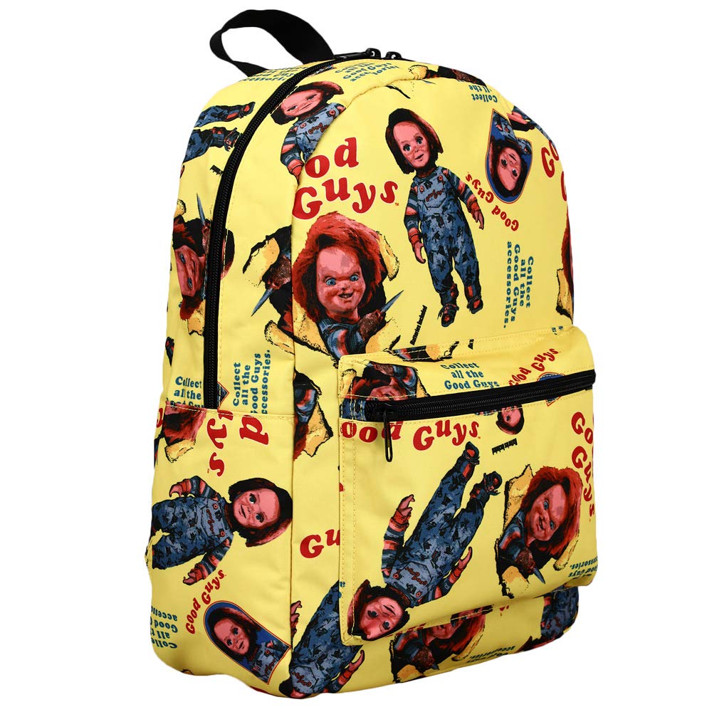 Chucky Classic Horror Movie Yellow All Over Print Tech Backpack