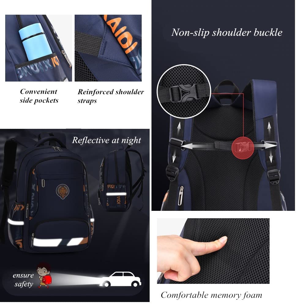 Backpack for kids Elementary School,Lightweight and Durable Leisure School Bags Teen Large Capacity Travel Daypack
