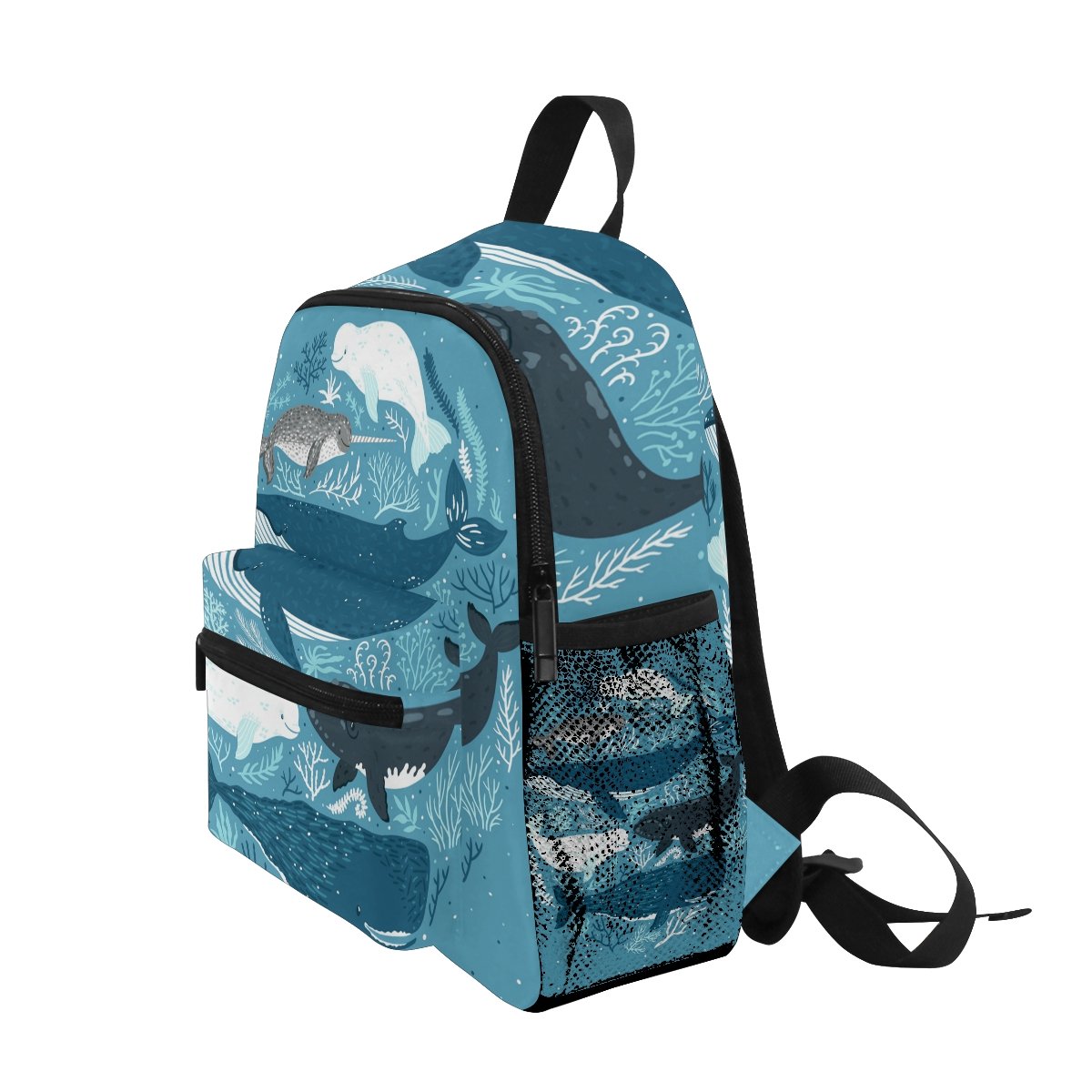 My Daily Kids Backpack Whales Sea Coral Nursery Bags for Preschool Children