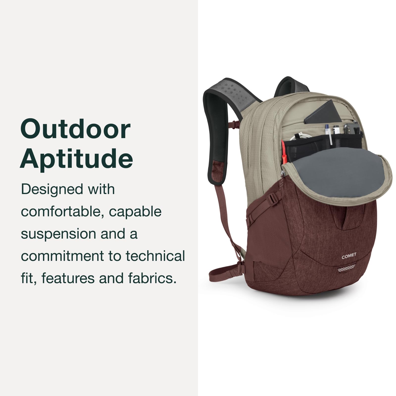 Osprey Comet 30 Laptop Backpack, Black