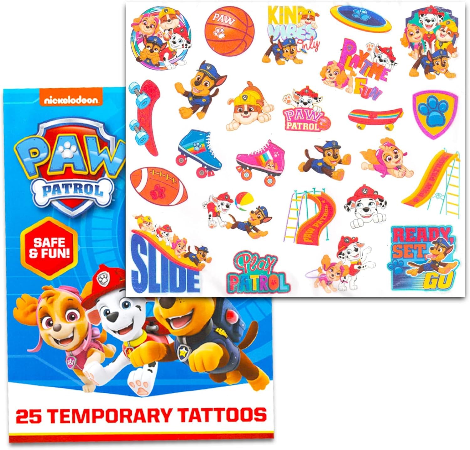 Paw Patrol Backpack for Boys Bundle ~ Premium 11" Paw Patrol Mini School Bag for Toddlers with Stickers and Tattoos (Paw Patrol School Supplies)