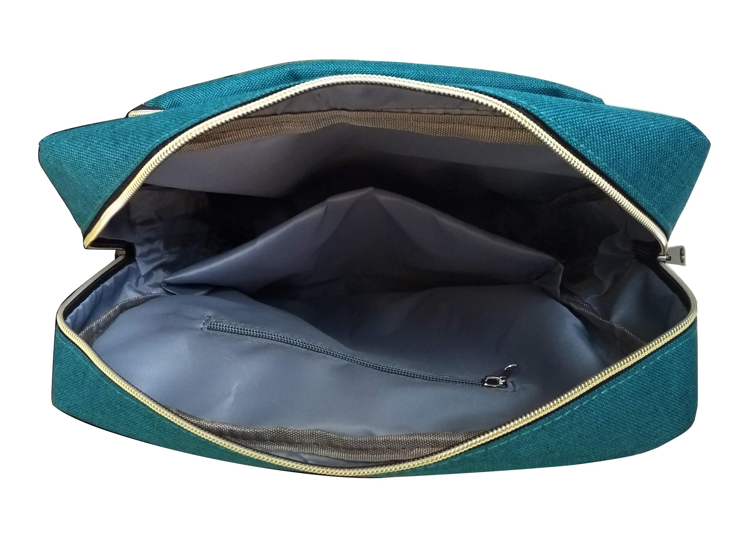 LIZAIDA MENENDEZ Unisex Vintage Laptop Backpack for Women Men,Laptop Bag Teens,School College With USB Charging Port, 2-(deep Teal)