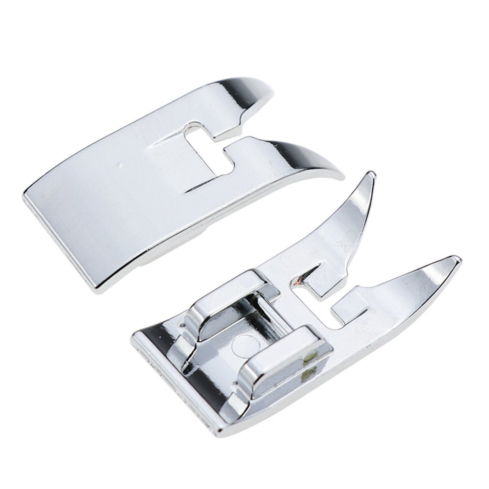 TFBOY 2pcs Zig Zag, Straight Stitch Foot Snap On Foot Sewing Machine Presser Foot Will Fit Singer, Brother, Janome, Toyota, Etc Domestic Sewing Machines