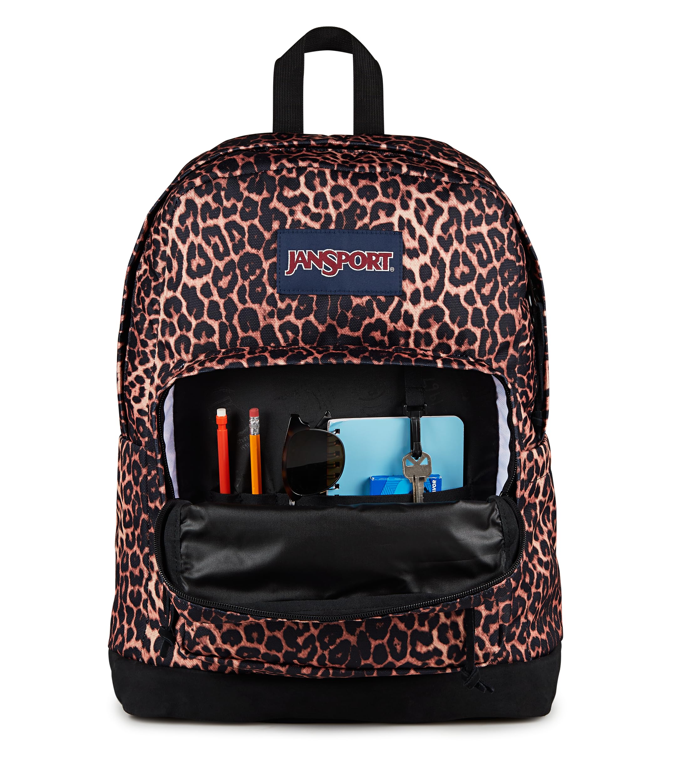 JanSport Right Pack Backpack - School, Travel, Work, or Laptop Bookbag with Leather Bottom, Hydrangea