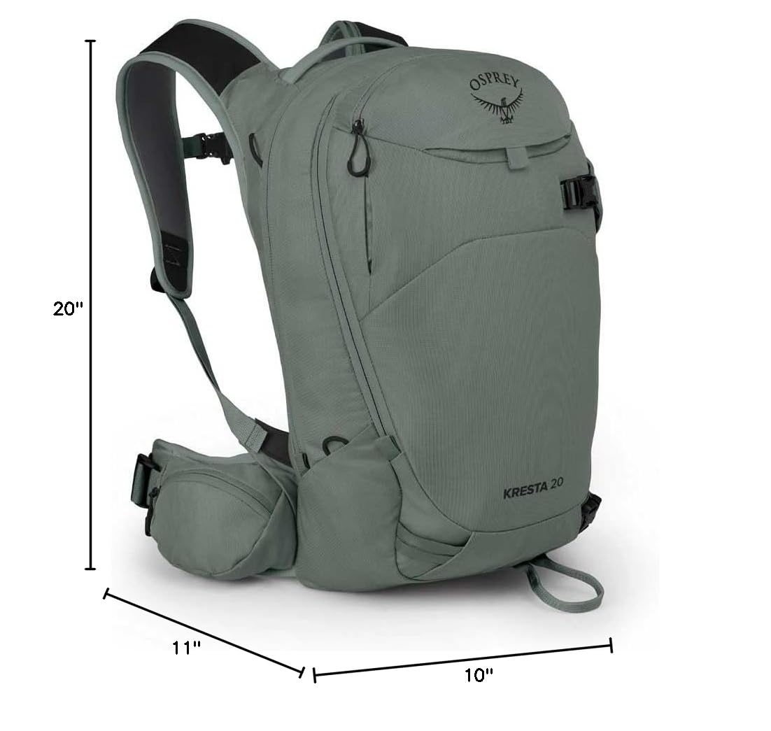 Osprey Kresta 20 Women's Backcountry Ski and Snowboard Backpack, Pine Leaf Green