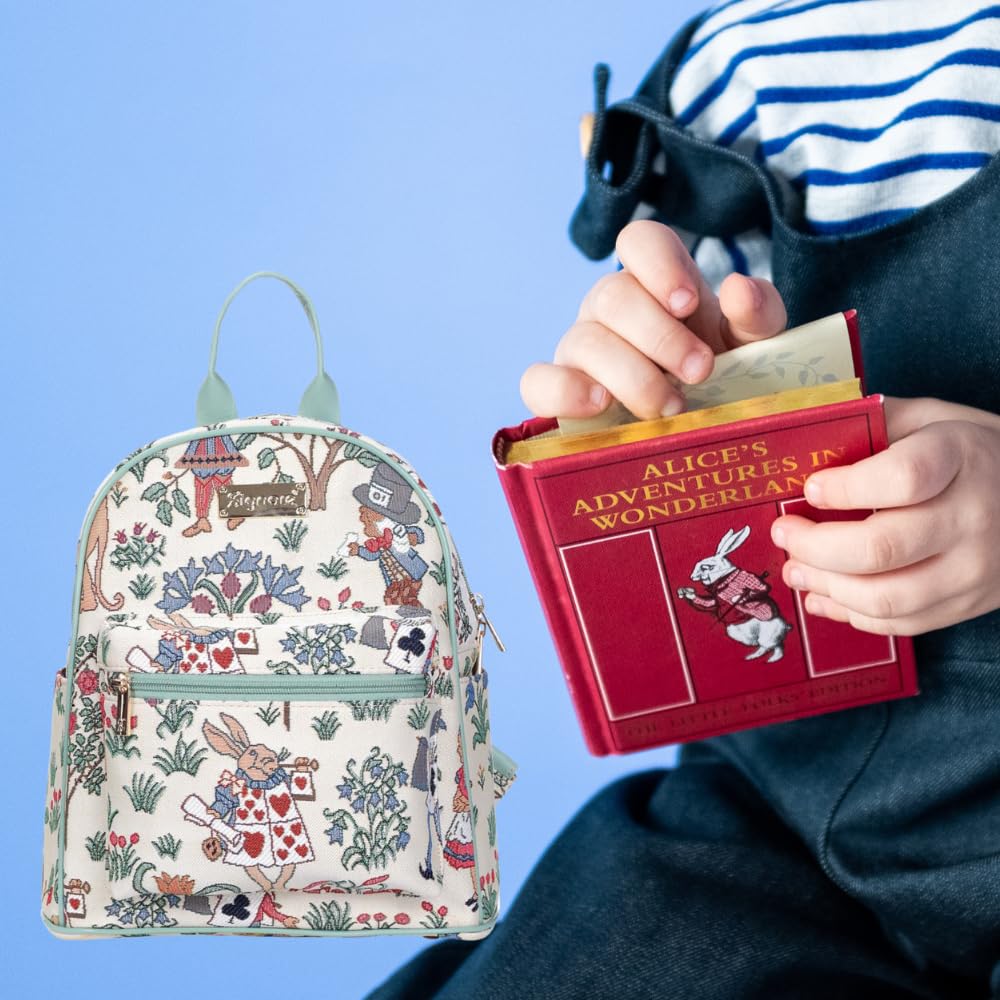Signare Tapestry Casual Backpack Rucksack Women School Bags with Floral Design (Poppy, DAPK-POP)