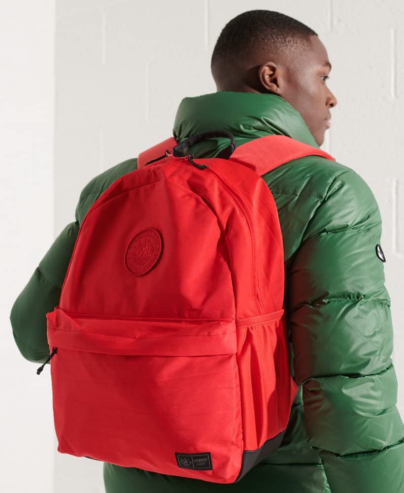 Superdry Mens Unisex Expedition Montana Rucksack, Five-Pocket Design Bold Orange Size One Size