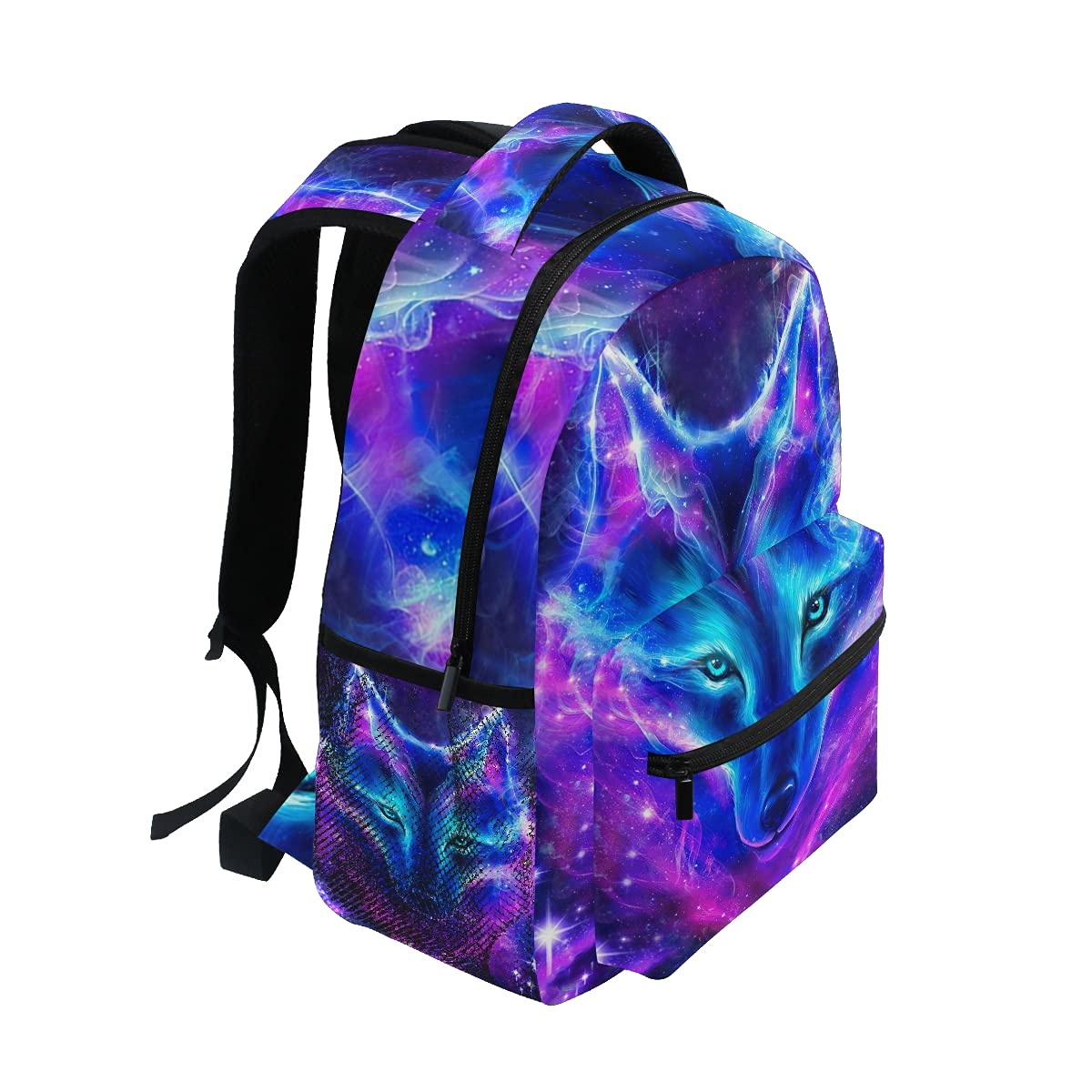 Starry Wolf Kids Backpack for Boys Classic School Bookbag Perfect Size for School and Travel Backpacks