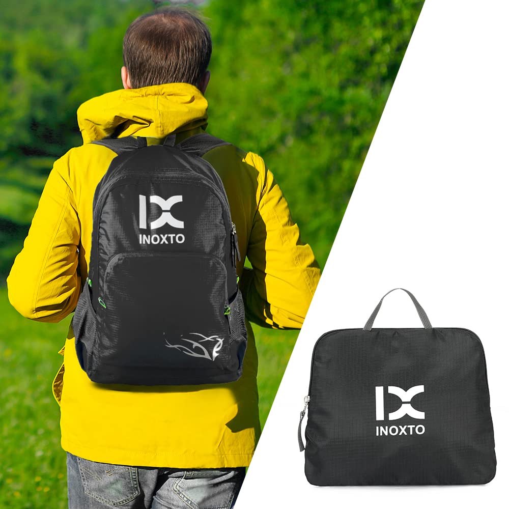 INOXTO 20L Lightweight Hiking Backpack Small Foldable Hiking Daypack for Outdoor Hiking Travel Camping , Packable Travel Backpack for Women Men