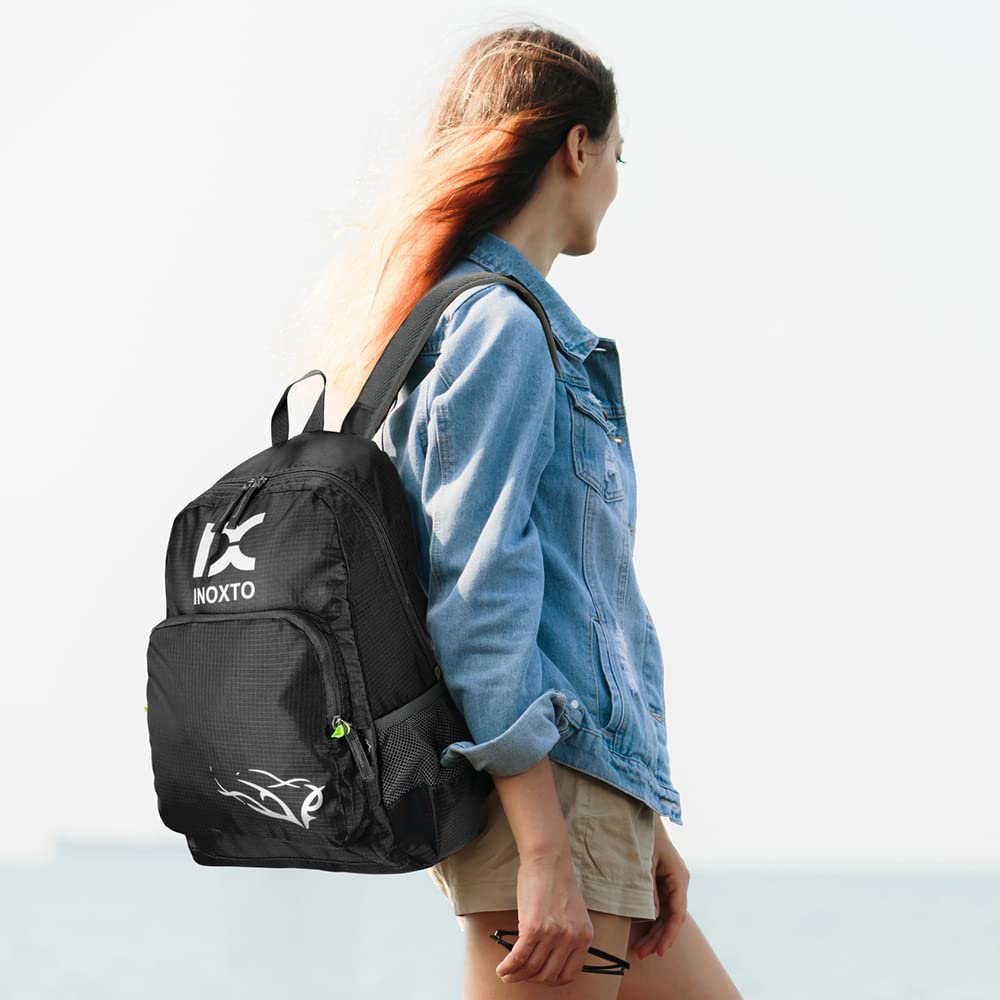 INOXTO 20L Lightweight Hiking Backpack Small Foldable Hiking Daypack for Outdoor Hiking Travel Camping , Packable Travel Backpack for Women Men