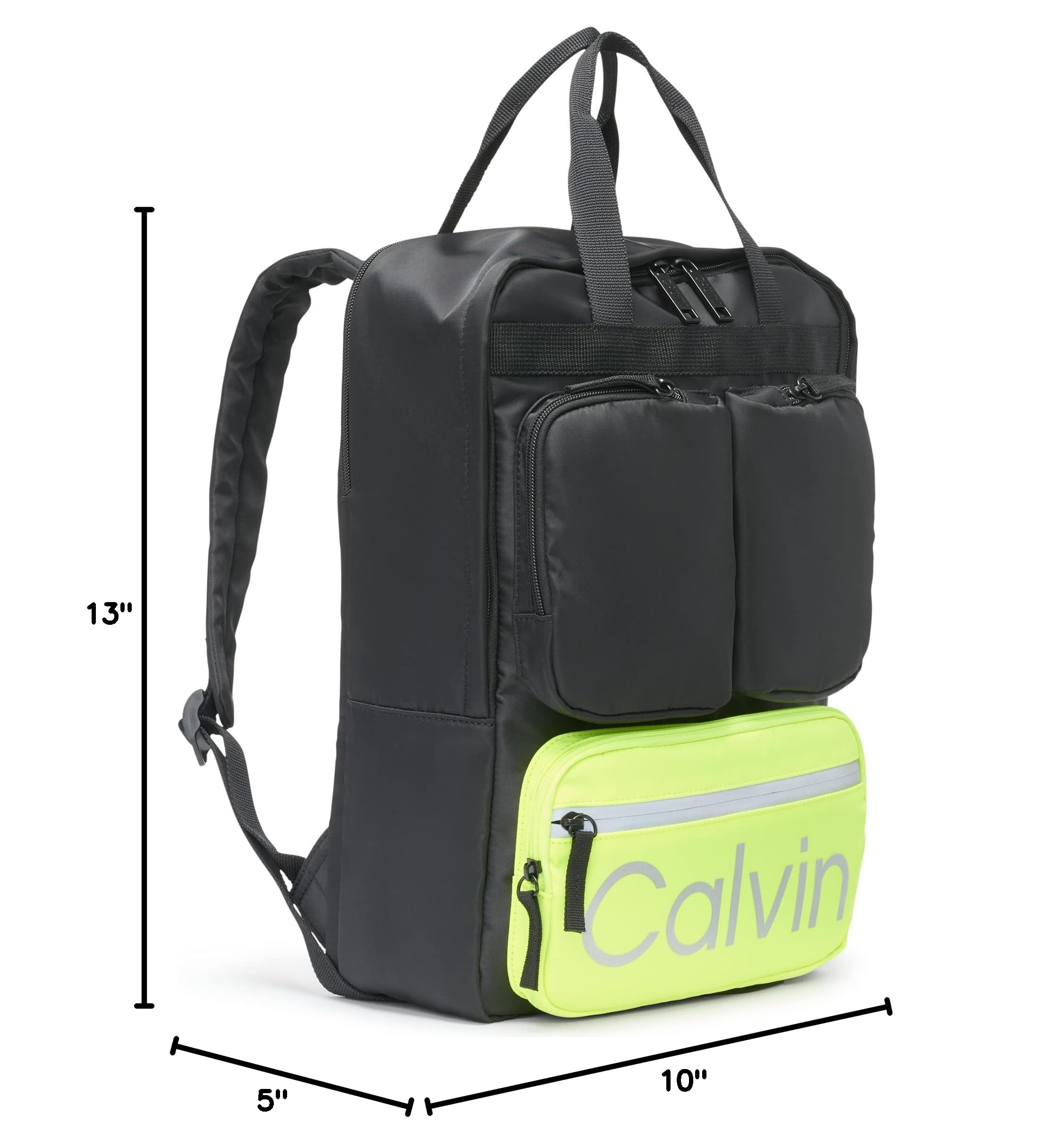 Calvin Klein Women's Casual Lightweight Backpack, Black, One Size