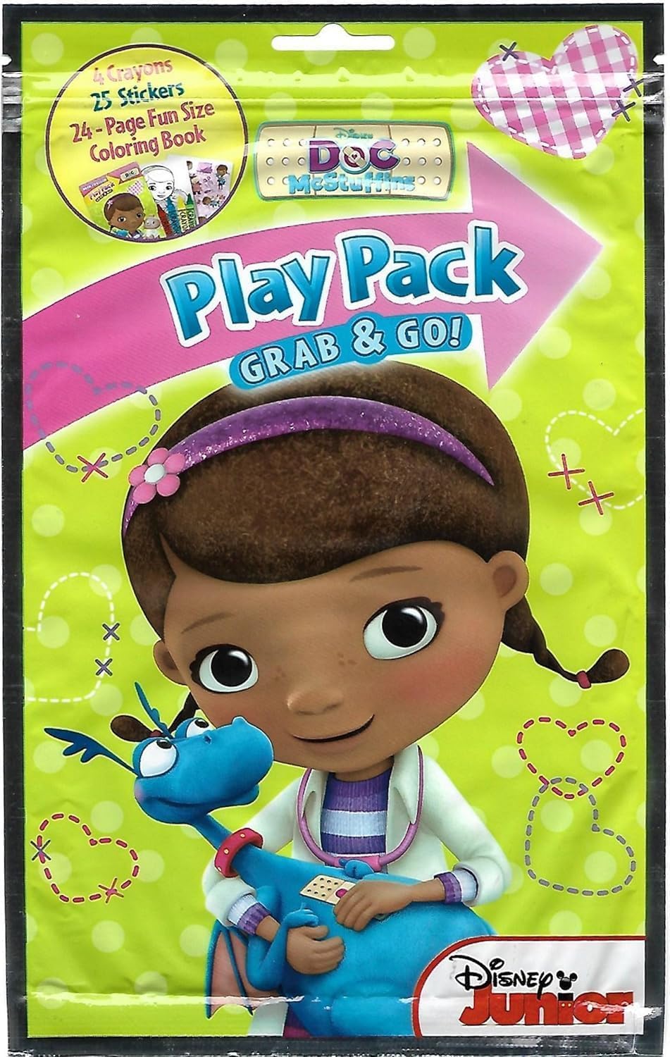 Disney Bundle Doc McStuffins Mini Backpack ~ 5 Pc Bundle With 11 inch Doc McStuffins,Toddlers, Kids With Snowflake Stampers, Coloring Book, And More doc mcstuffins girls school supplies preschool
