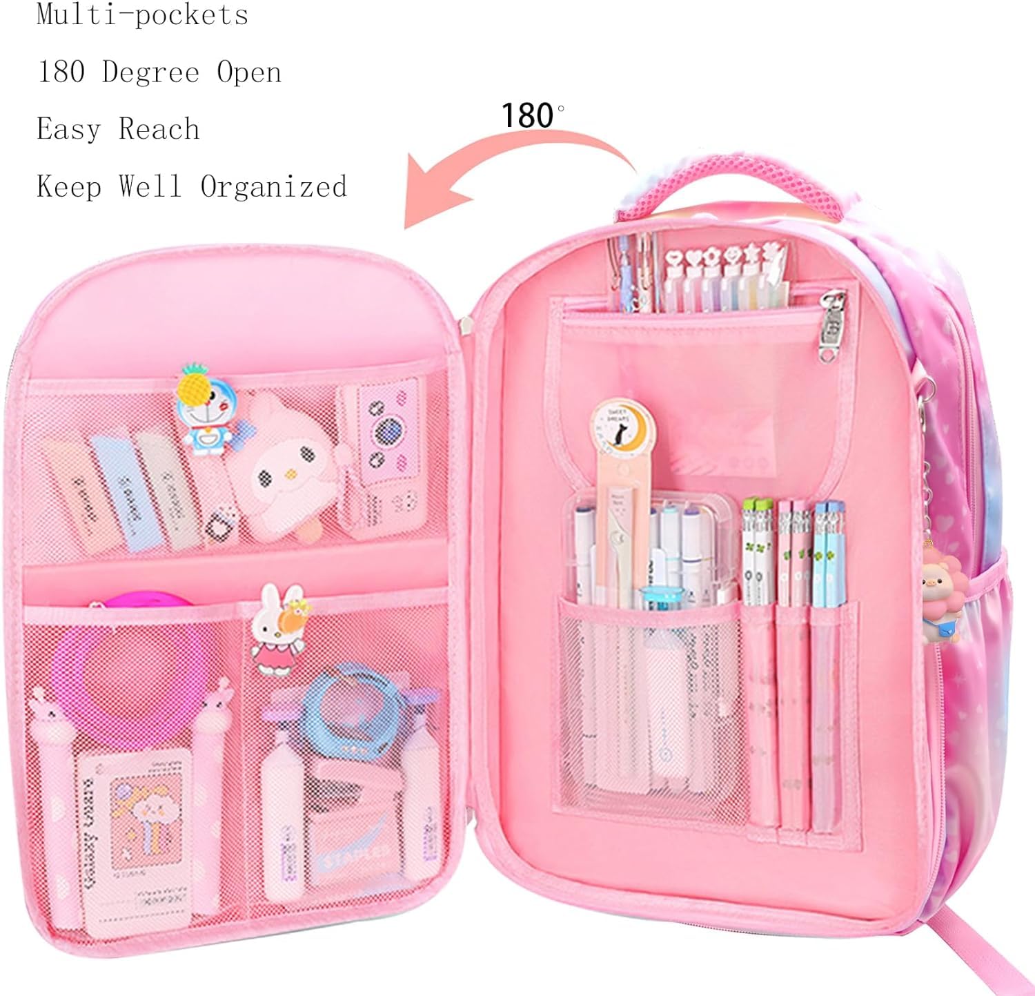 Stylifeo Backpack for Girls, Bookbag Elementary School Bags Anti-Theft Waterproof School Backpack for Girls Teens