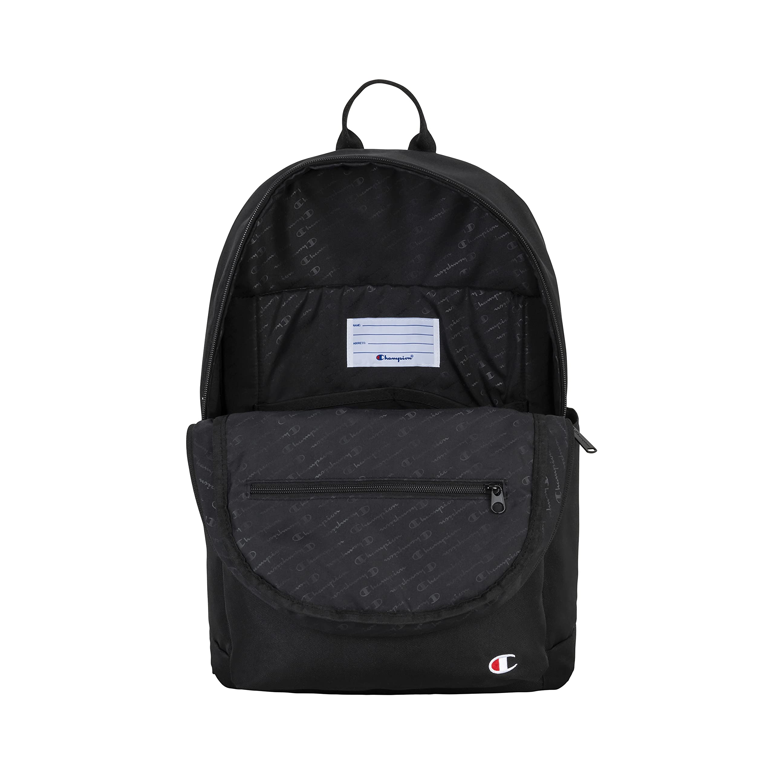 Champion unisex adult Backpacks, Black, One Size US