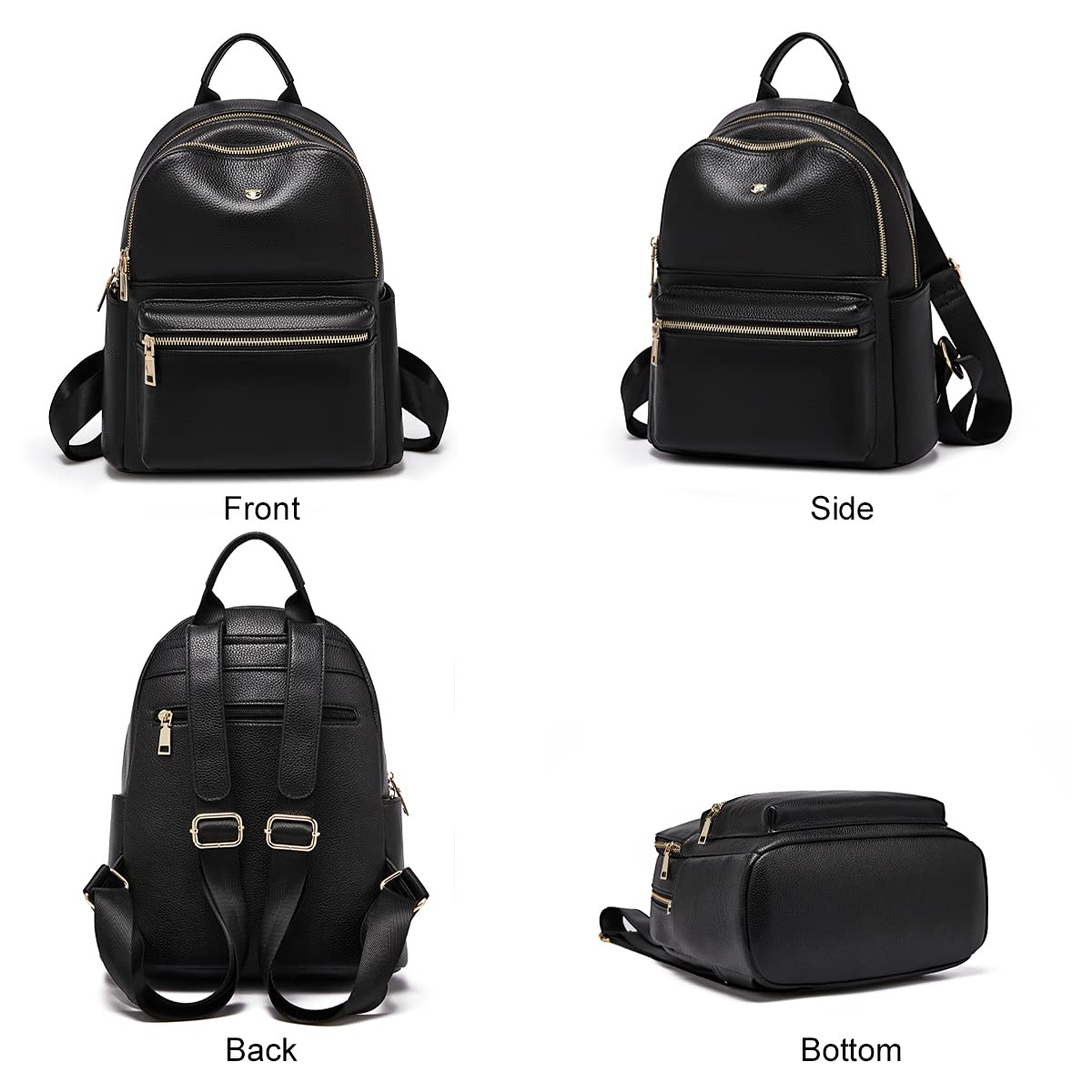 FOXLOVER Genuine Leather Backpack for Women Fashion Convertible Travel Bags Ladies Shoulder Bag College Daypack Small Purses