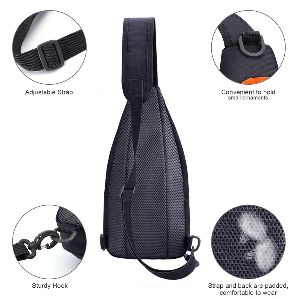 Y&R Direct Sling Backpack Sling Bag Travel Hiking Gifts for Men Women