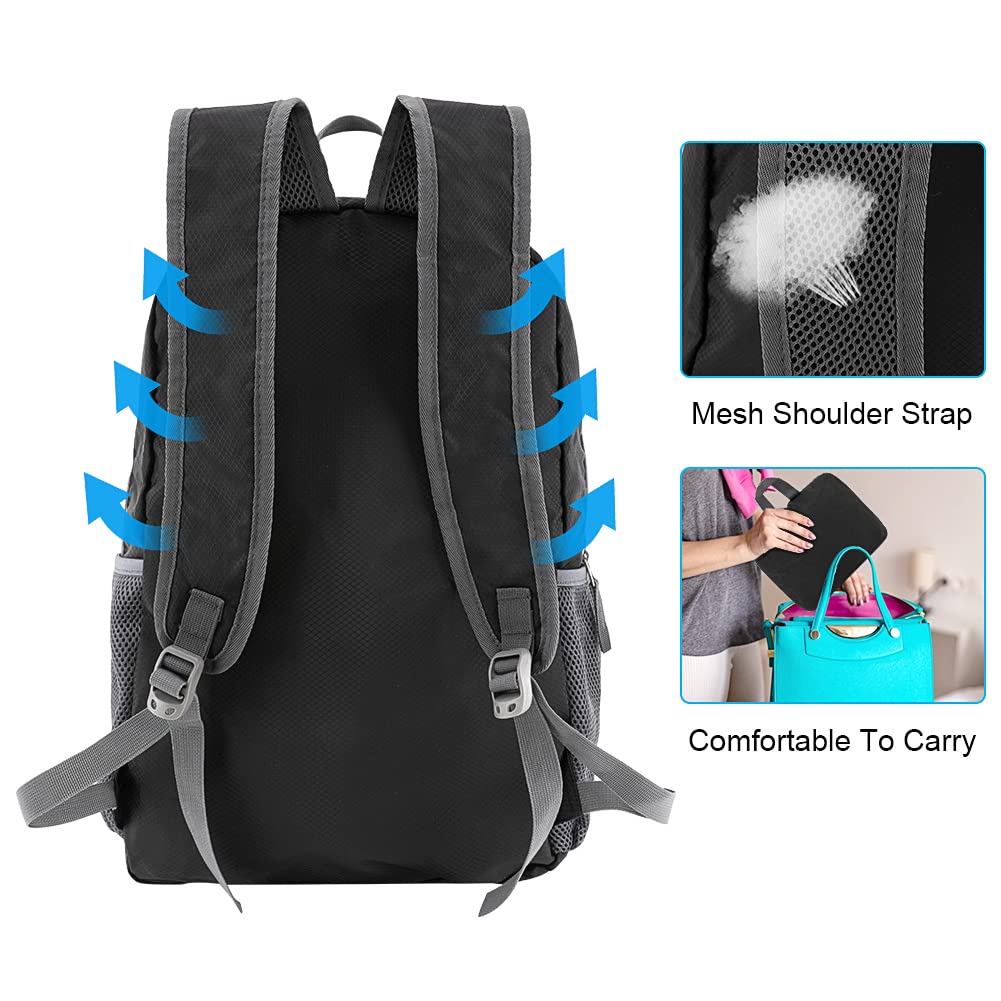 Globalstore 30L Packable Travel Hiking Backpack Daypack Lightweight Waterproof for Hiking Backpacking Camping Traveling