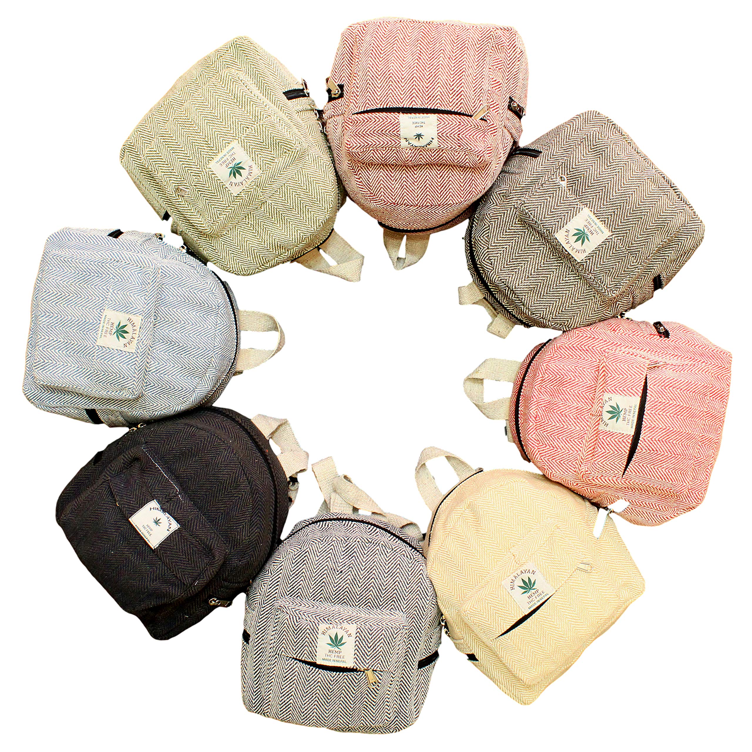 Eco Friendly Mini Backpack For Girls Handmade Hemp Backpack For Women organic Beautiful Small Backpack for girl